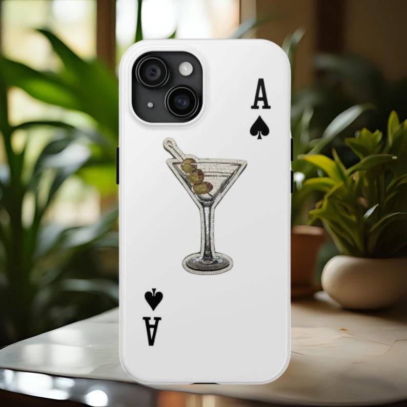 Ace of Spades Martini Phone Case – Stylish Tough Cover for iPhone 11 to ...