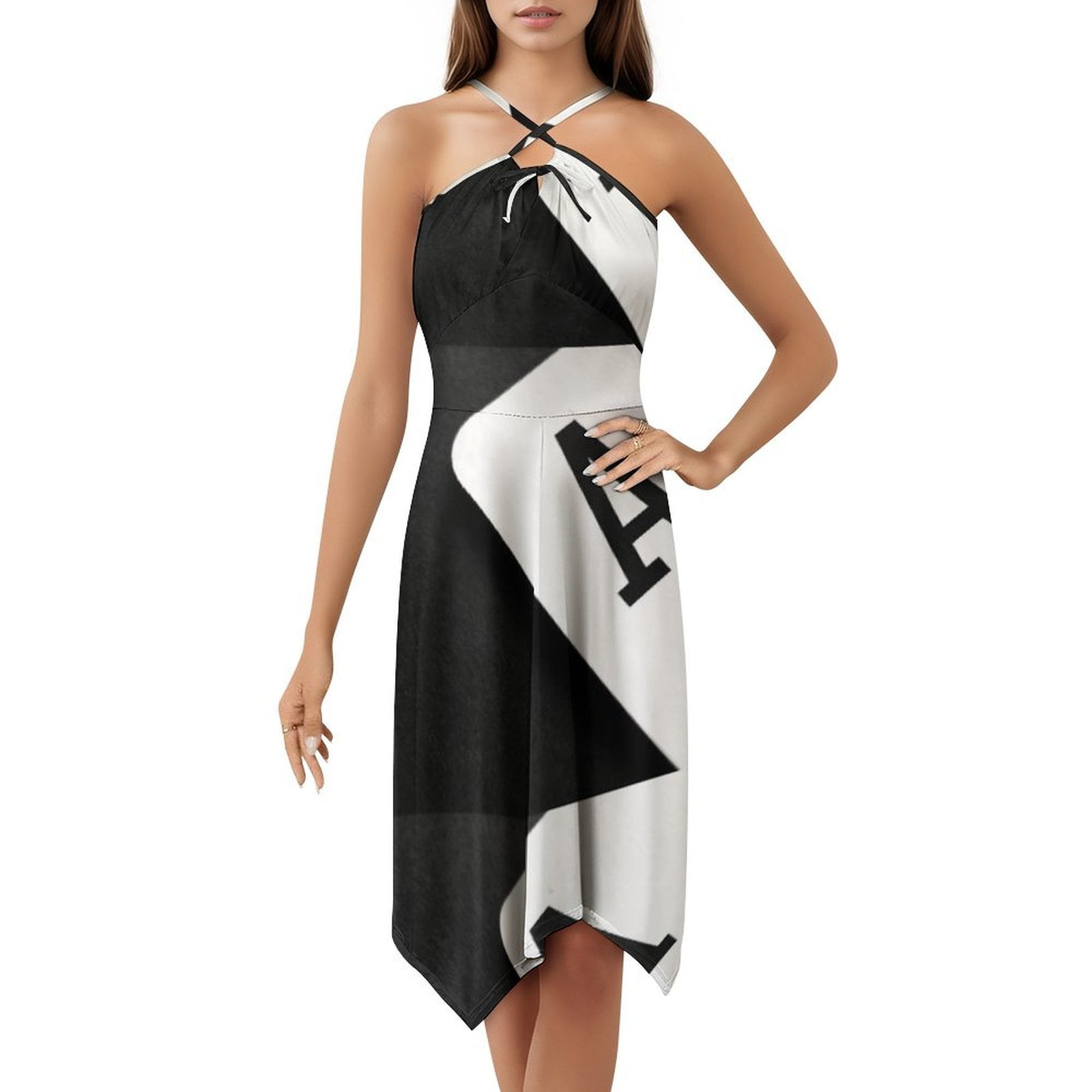 Ace of Spades Monochrome Playing Card Dress Elegant Party Dresses Evening Dresses Women Dress ...