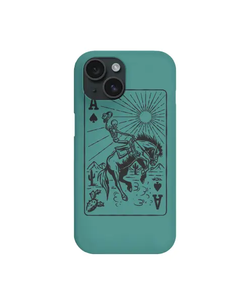 Ace of Spades Skeleton Head Card Rock Music Phone Case for iPhone 16 15 ...
