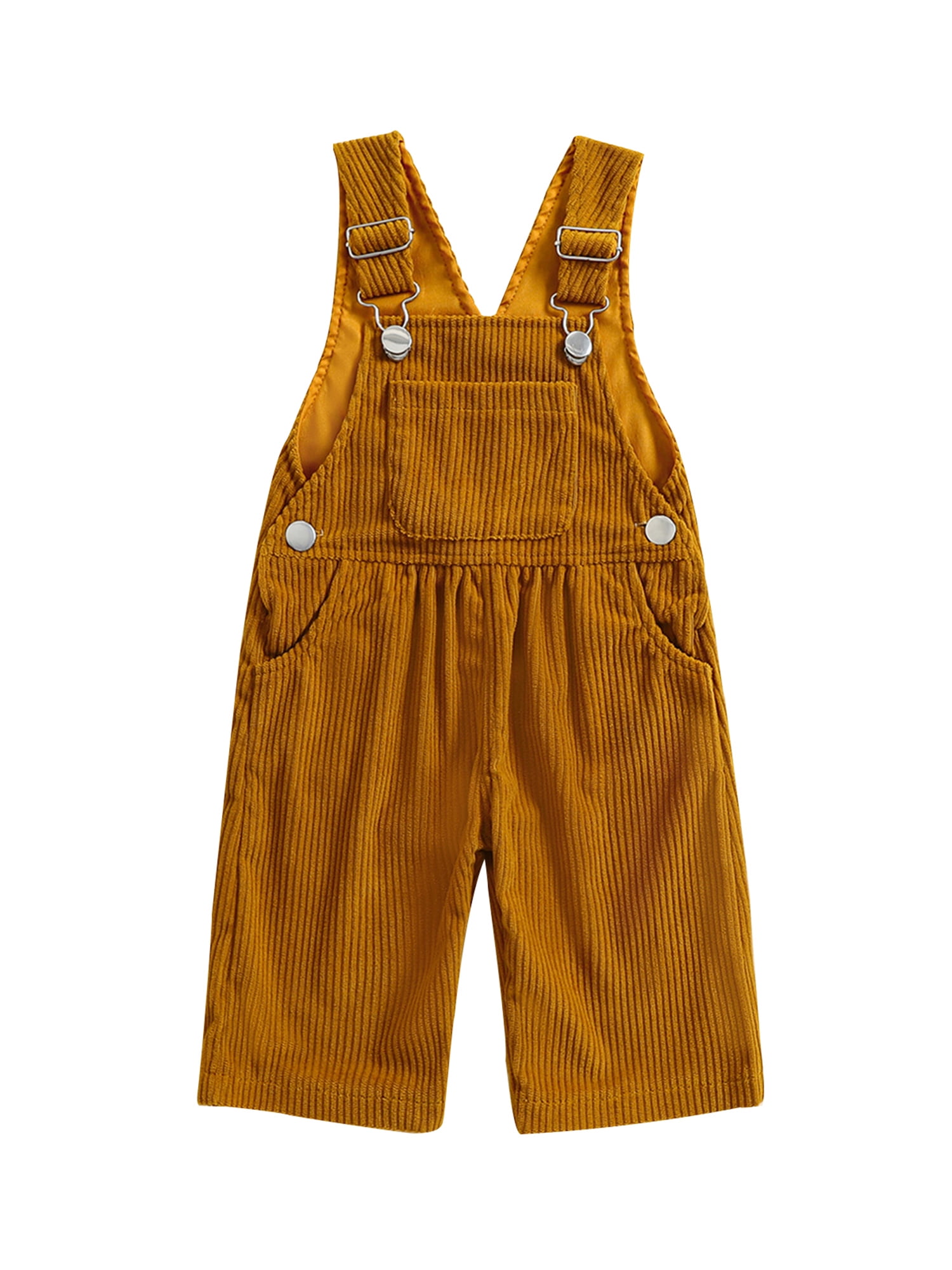 AceBaby 3-24M Baby Girl Summer Overalls Infant Wide Leg Solid Color ...