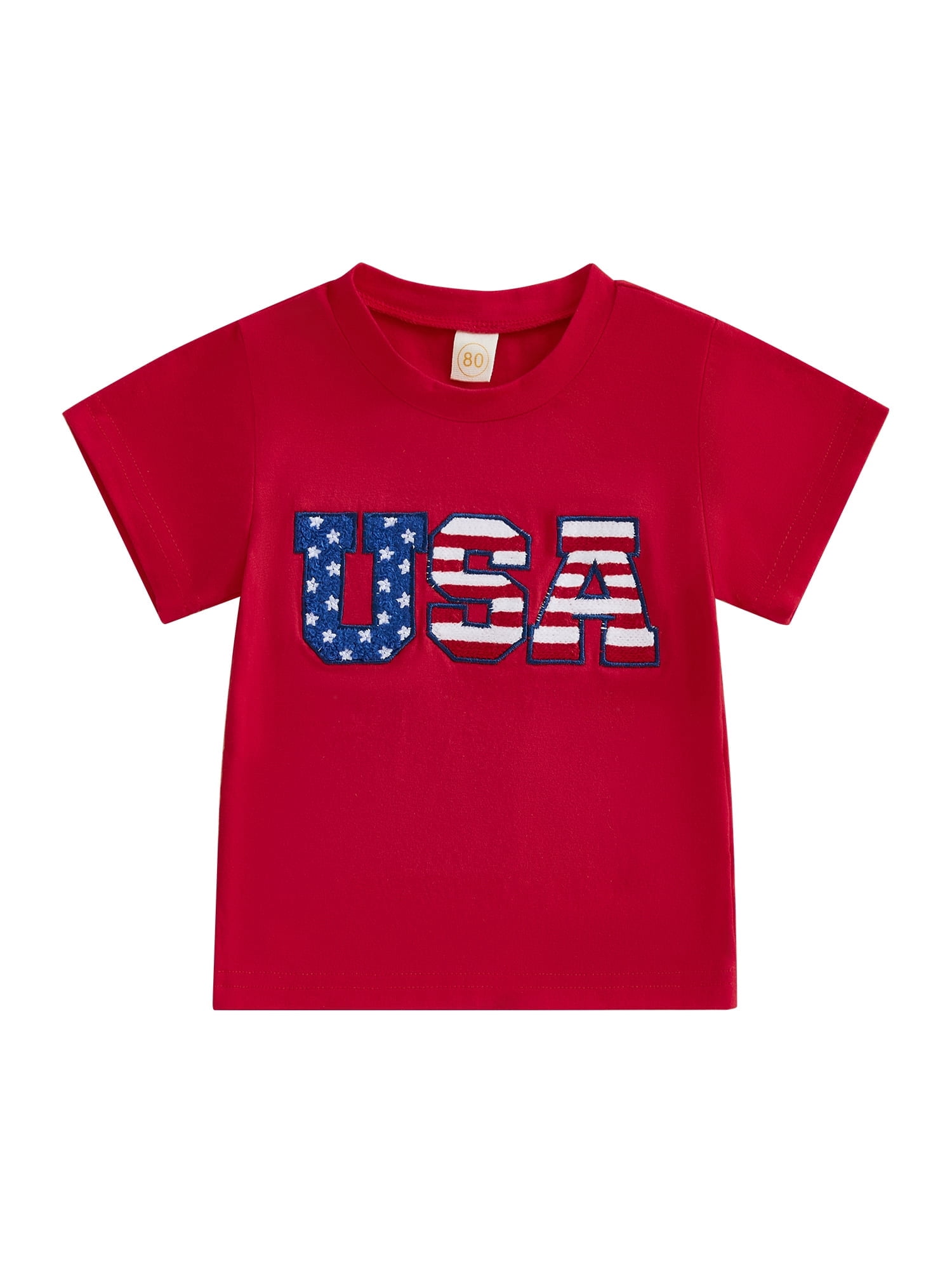 AceBaby 4th of July T-Shirt for Boys and Girls at 6M-4T Letter ...