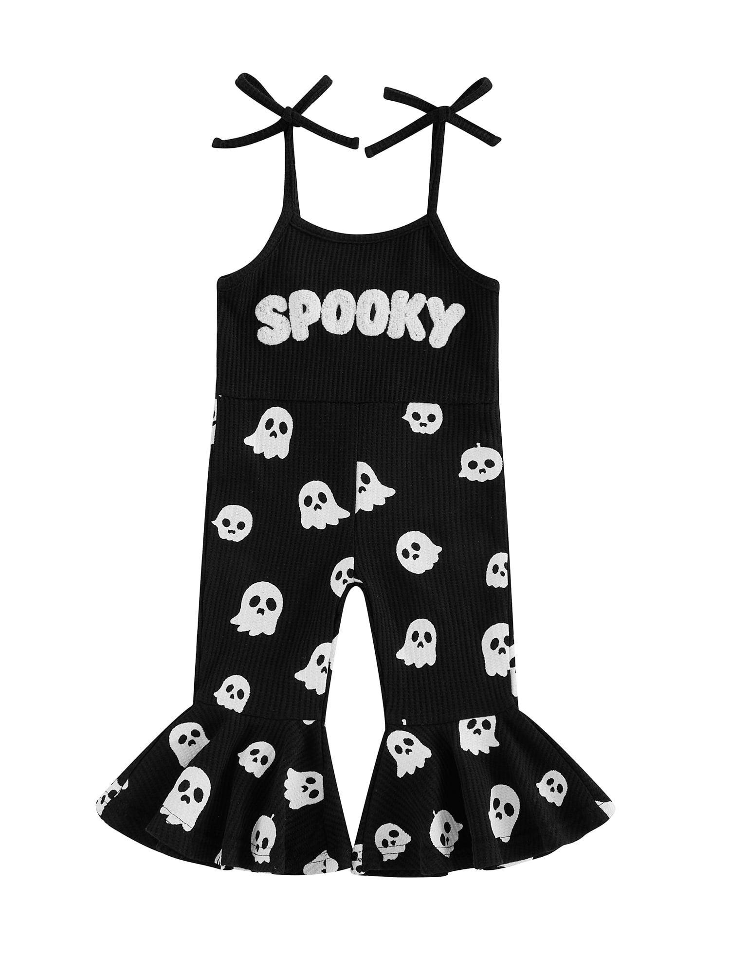 AceBaby Little Girl Halloween Overalls 0-7T Letter Embroidered and ...