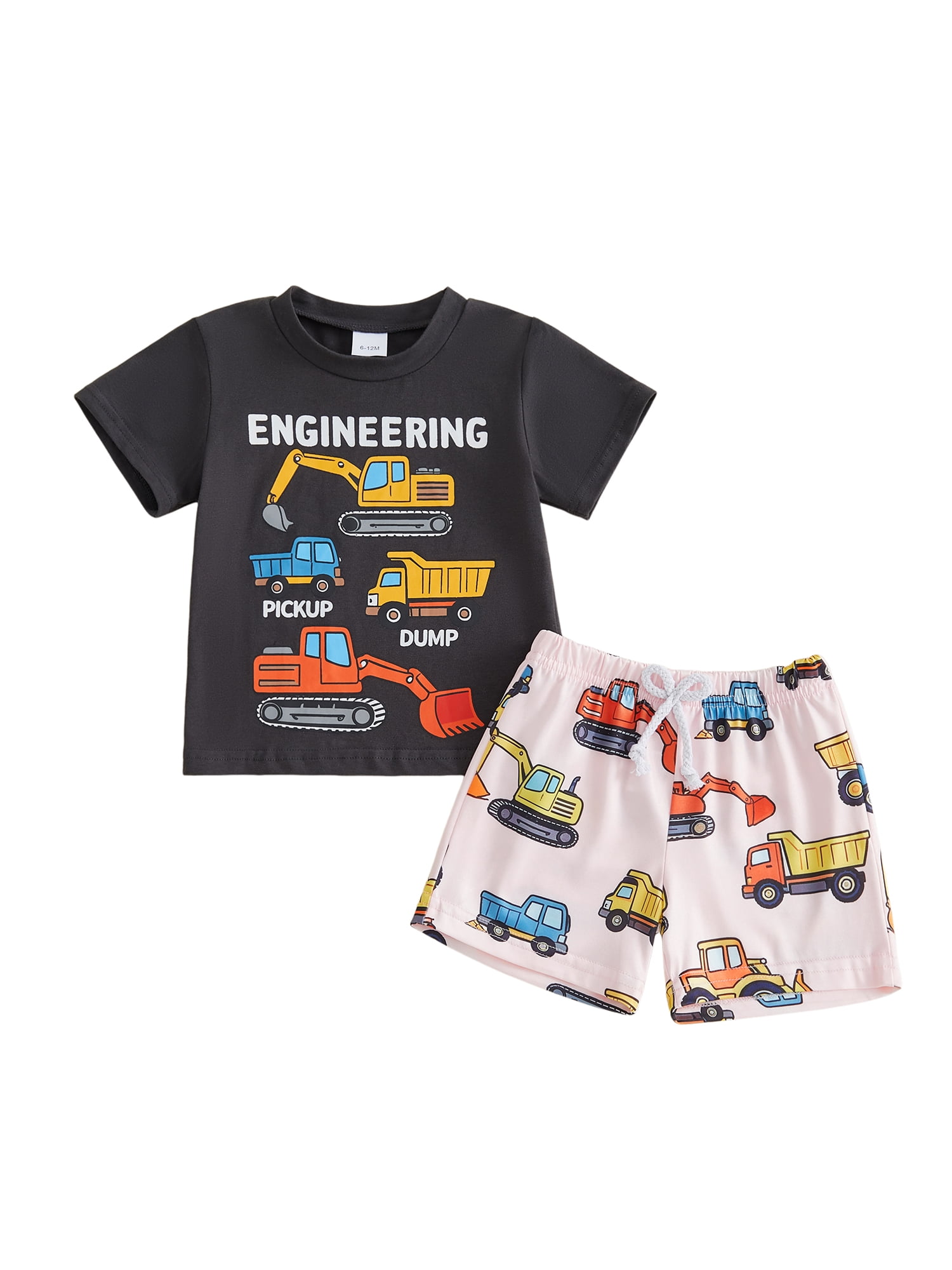 AceBaby Toddler Baby Boy Summer 2Pcs Outfit Sets for 6M-4Y,95% Cotton ...