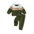 AceBaby Toddler Boy Fall Contrast Color Outfit Sets for 3M-3Y Long ...