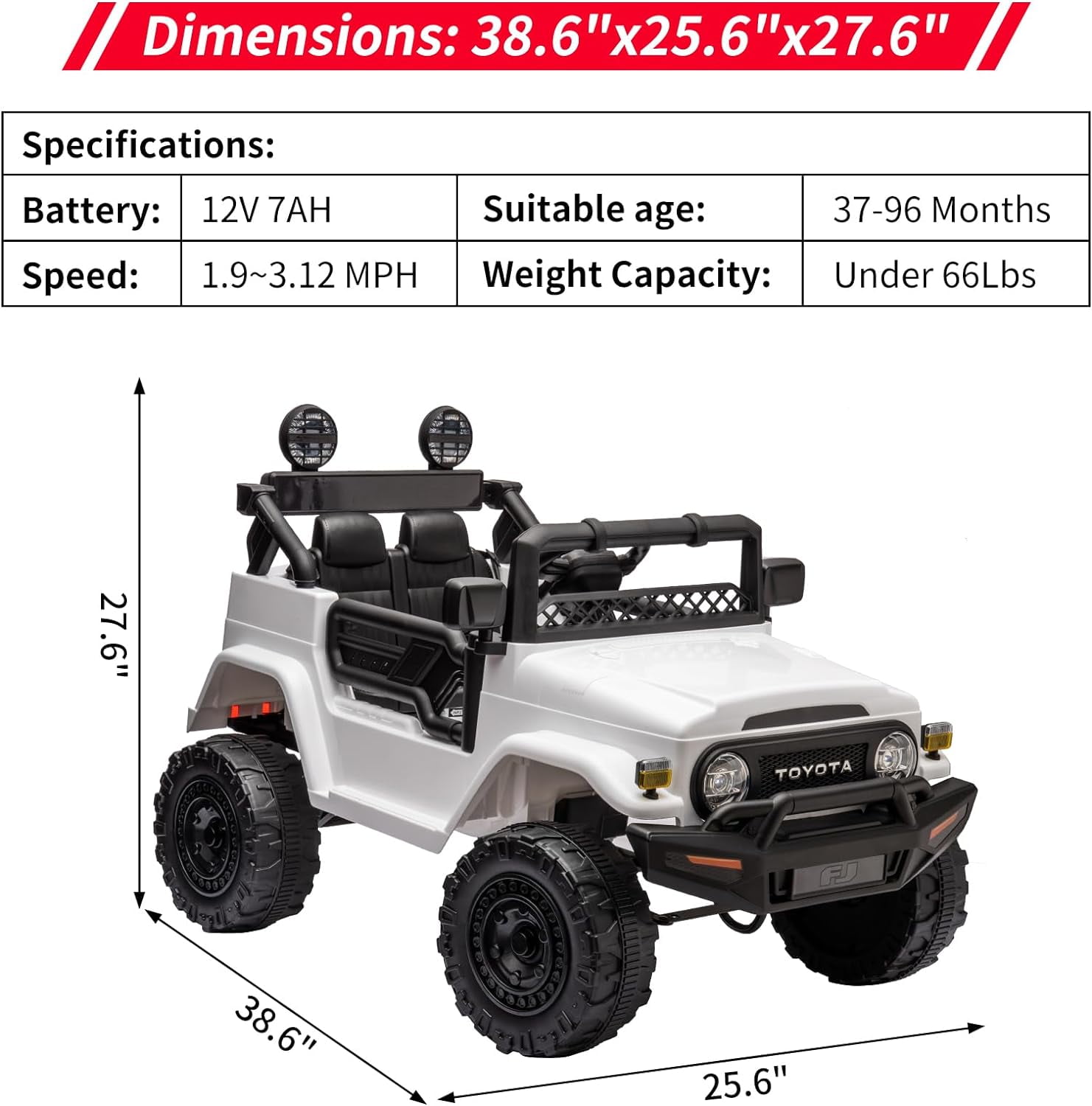 Acekid 12V Battery Powered Electric Car Ride-On Truck with Remote ...