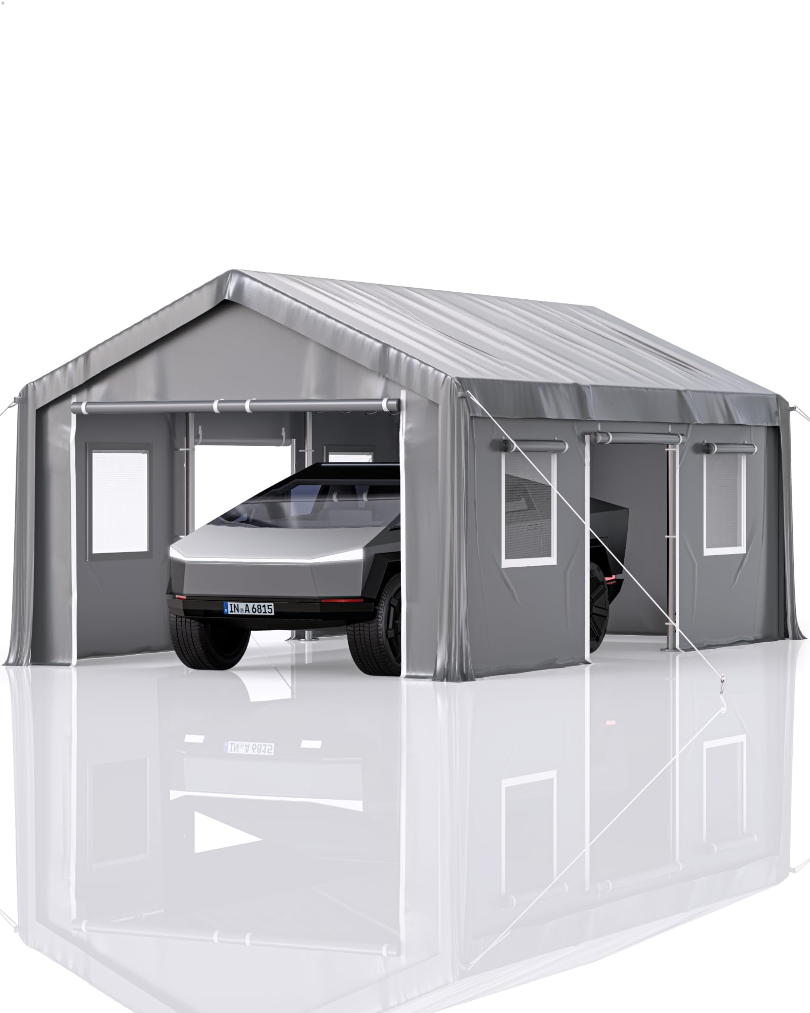 Acekid 13X20 Heavy Duty Carport ，Car Ports with 180G Removable Side ...