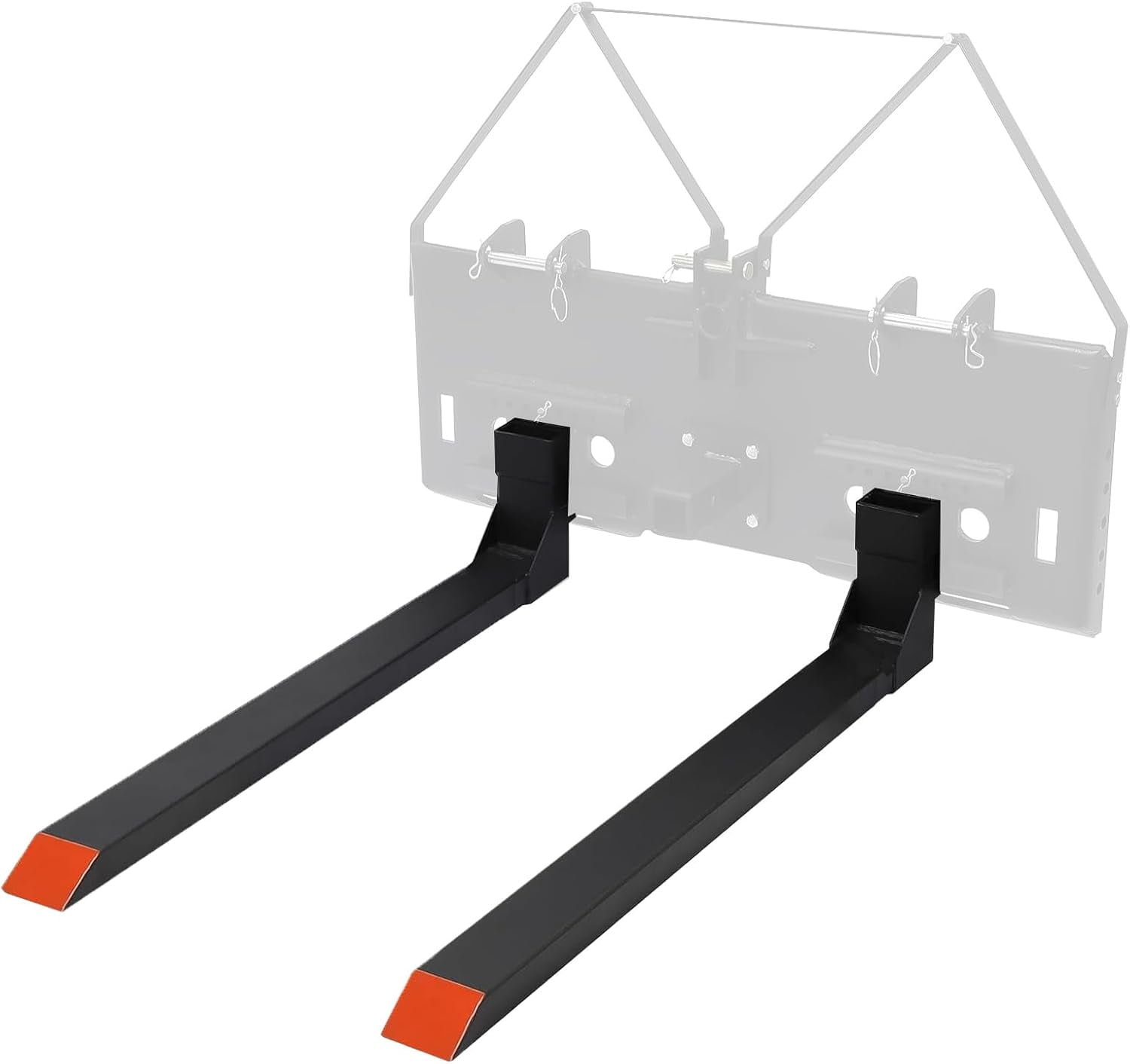 Acekid 48Inch 4000LB Skid Steer Pallet Forks, Compatible with 1/2 ...