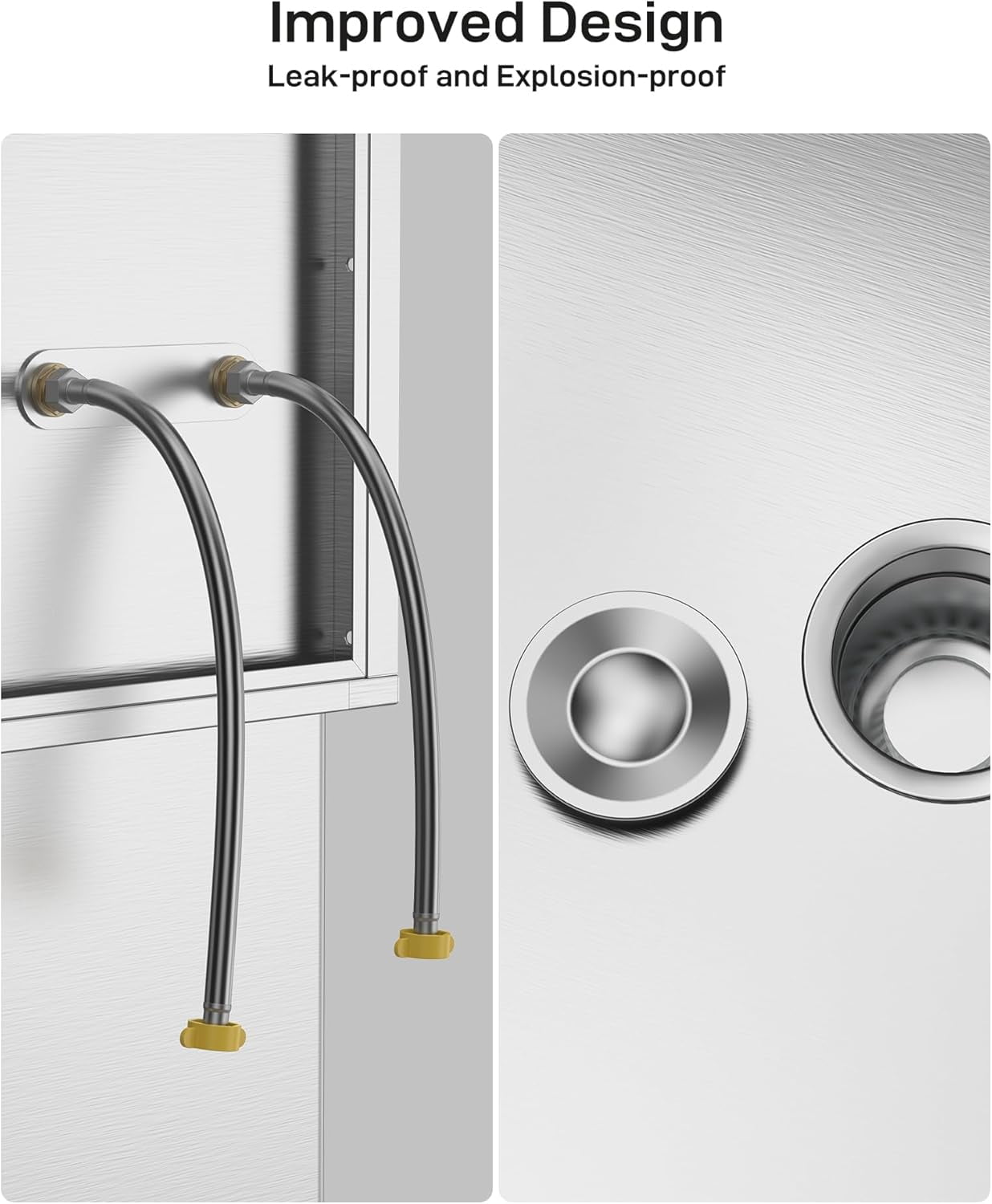 Acekid 50-inch Dog Grooming Tub – Stainless Steel Pet Bathing Station ...