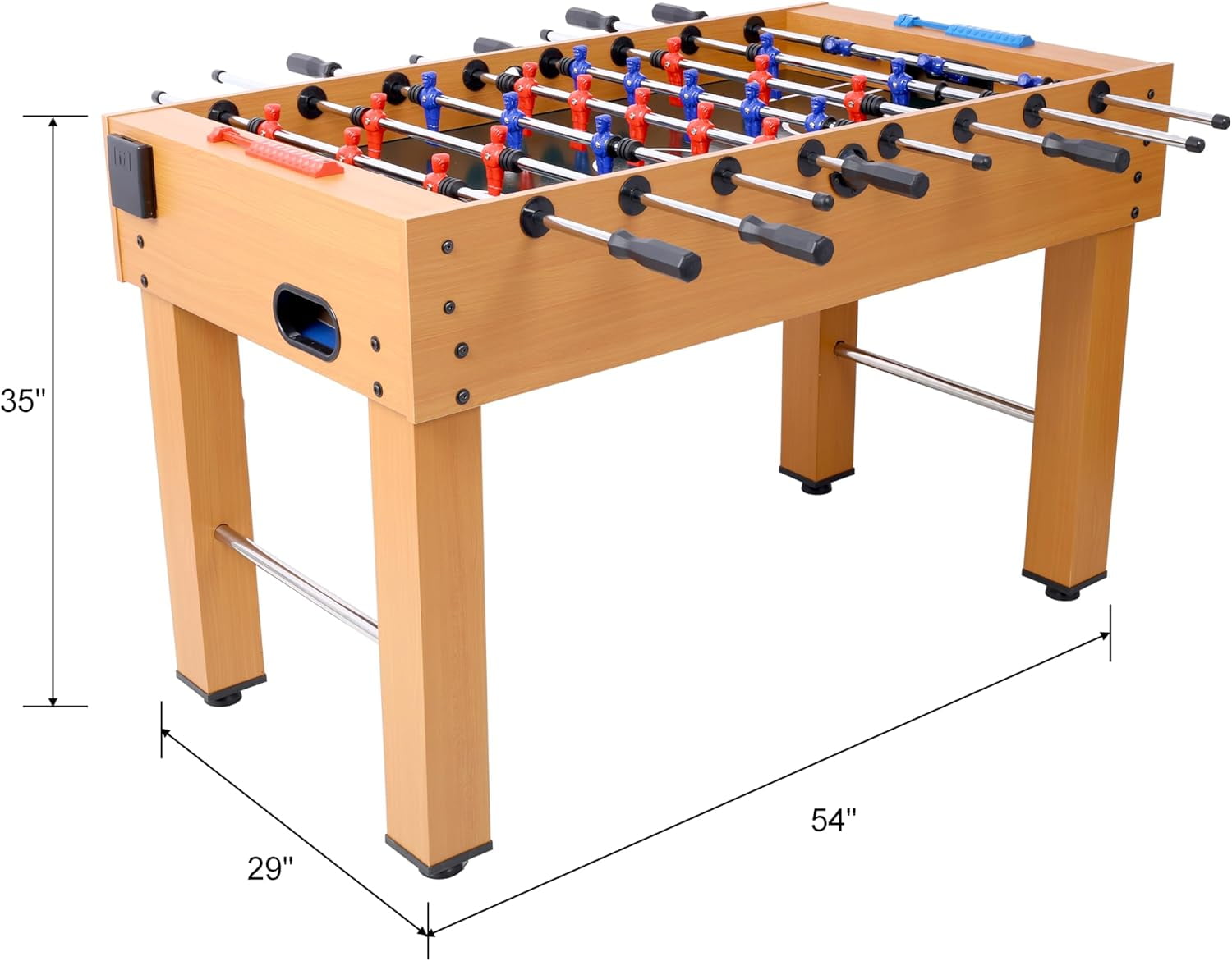Acekid 54 Inch Full Size Foosball Table and Balls Set Soccer Game Table ...