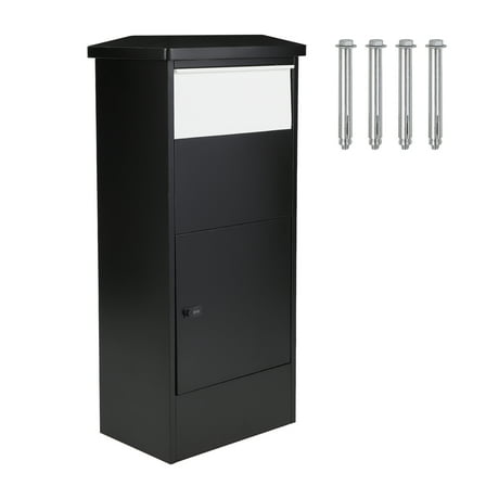VORVIL Galvanized Steel Home Parcel Box, Package Drop Box, Extra Large ...