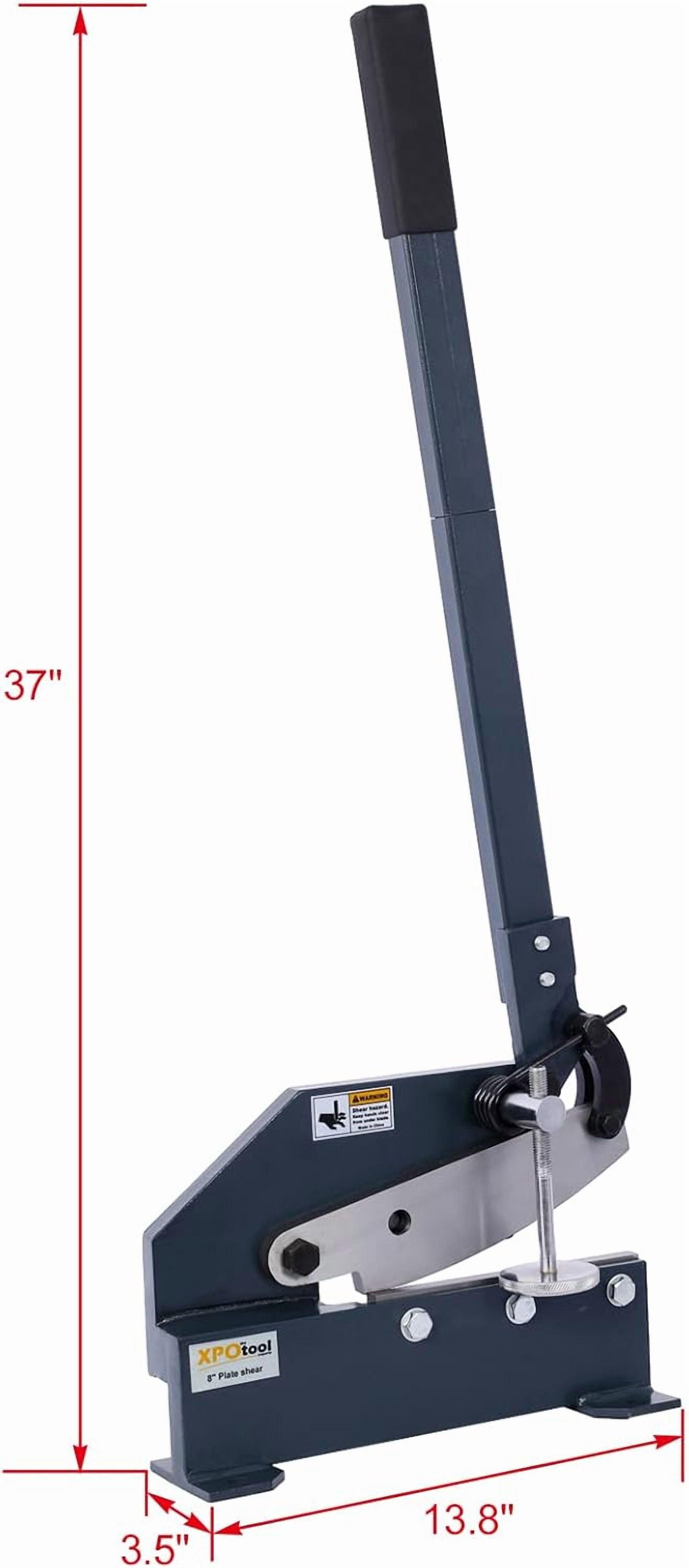 Acekid 8-Inch Sheet Metal Shears, Manual Mounting Type Metal Cutter ...