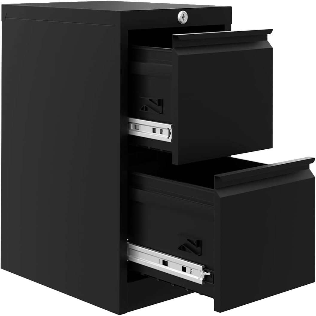 Acekid File Cabinet - 1-Drawer Metal Filing Cabinet with Lock, Letter ...