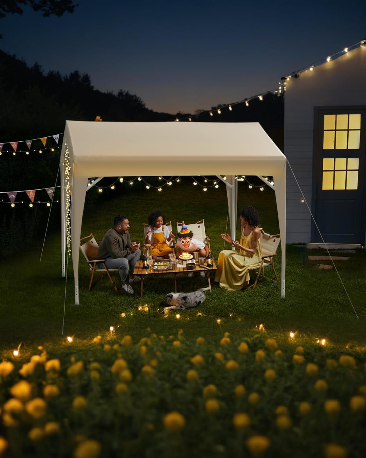 Acekid Heavy Duty Pop Up Canopy Tent 10x10 FT, Waterproof Shelter with ...