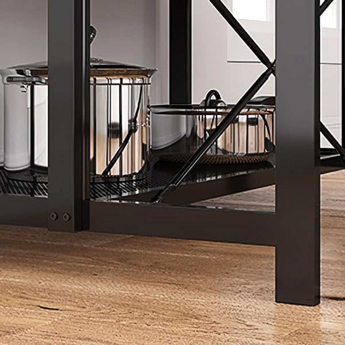 Acekid Kitchen Island with Storage & Seating - 47inch 3-Tier Bakers ...