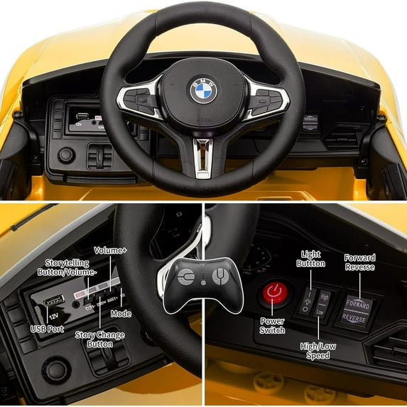 Acekid Ride On Car 37-83 Months 12V Electric Vehicle Remote Control 3 ...