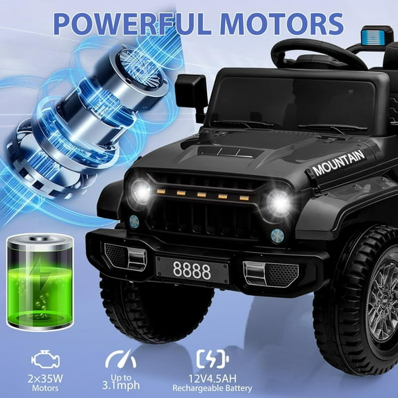 Acekid Ride On Truck Car 12V Battery Powered Electric Vehicle Toy ...
