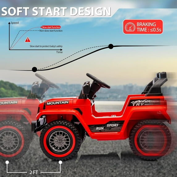 Acekid Ride On Truck Car 12V Battery Powered Electric Vehicle Toy ...