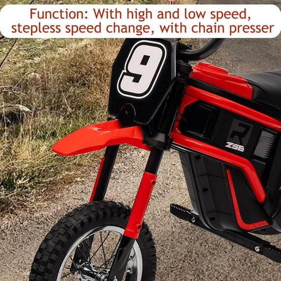 Acekid Ride Ons,Electric Motorcycle,Rear Suspension,Electric Dirt Bike ...