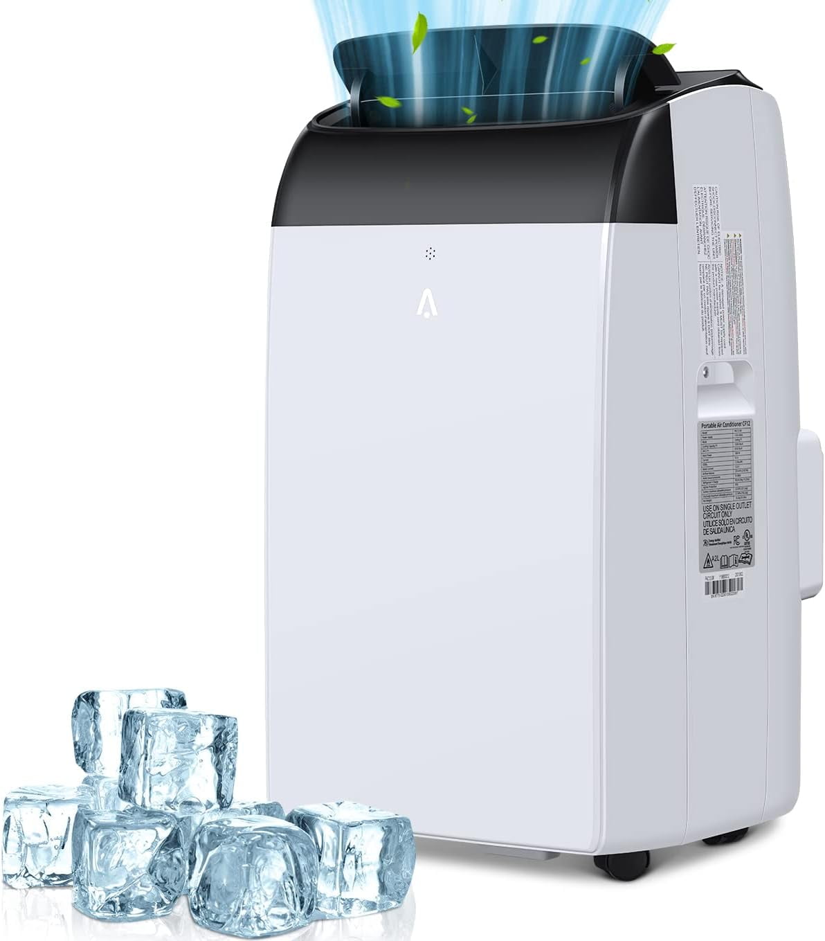 Acekool 12 000 Btu Portable Air Conditioner 3 In 1 Cooling Fan And Dehumidifier For Up To 450