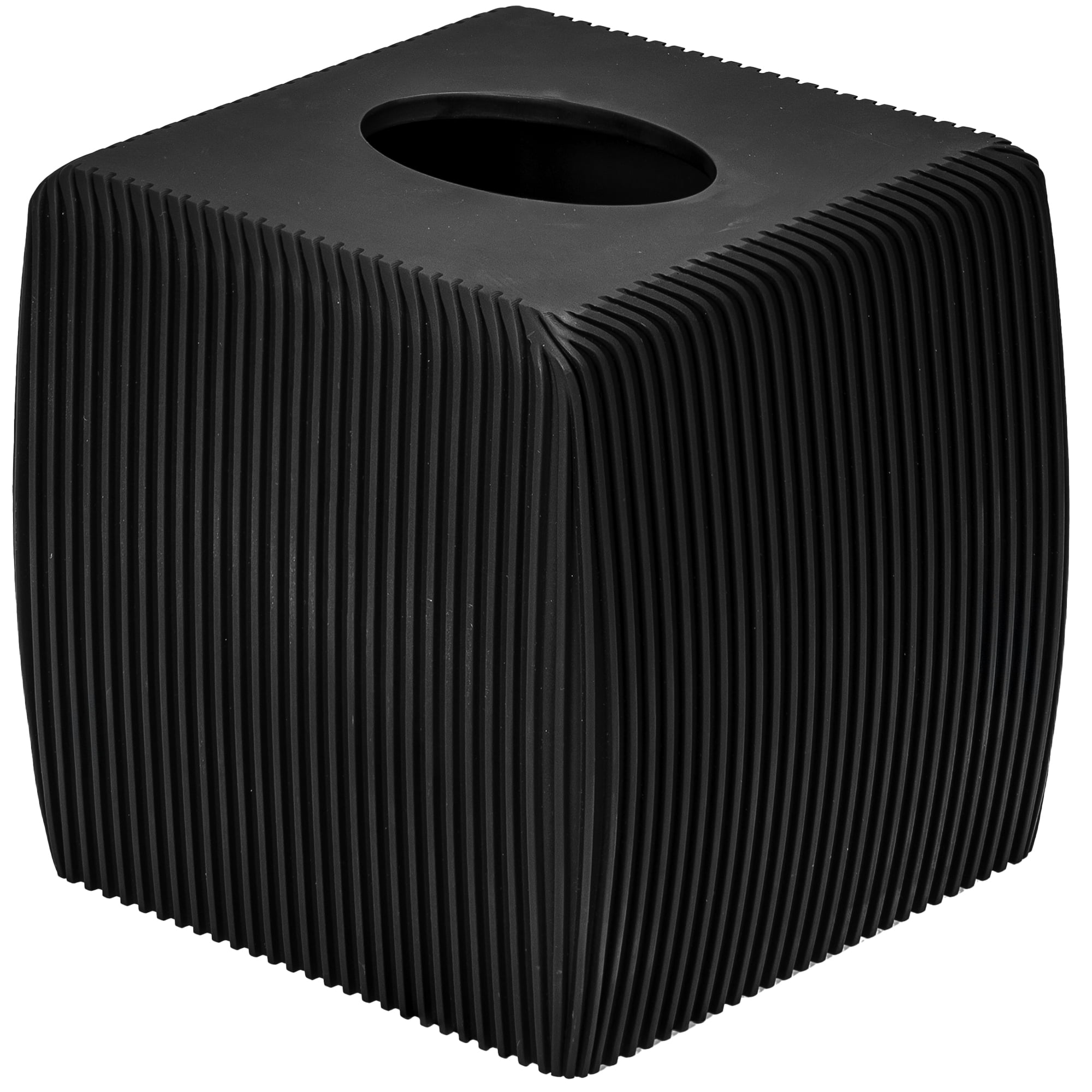Acento Curved Square Ridge Pattern Modern Vanity Countertop Tissue Box ...
