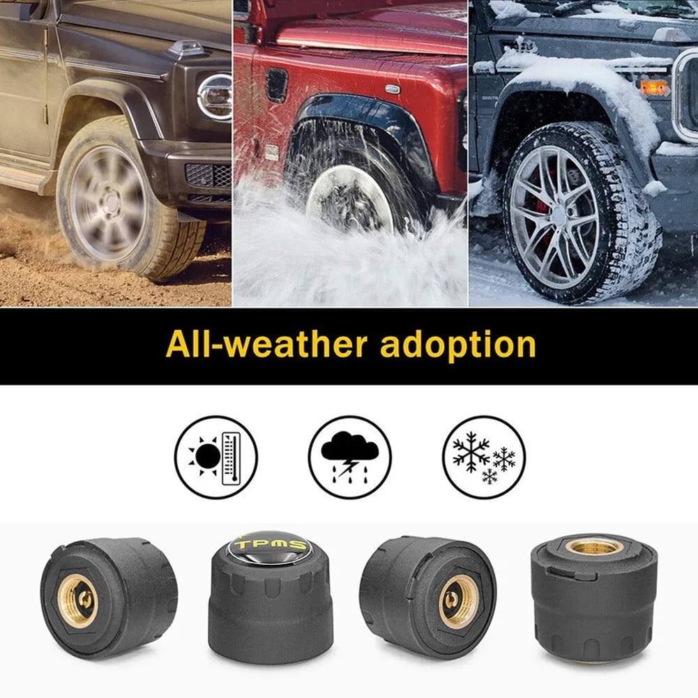 Aceovo 4 Tires Car Pressure Sensor Tyre TPMS Pressure Monitor Control ...