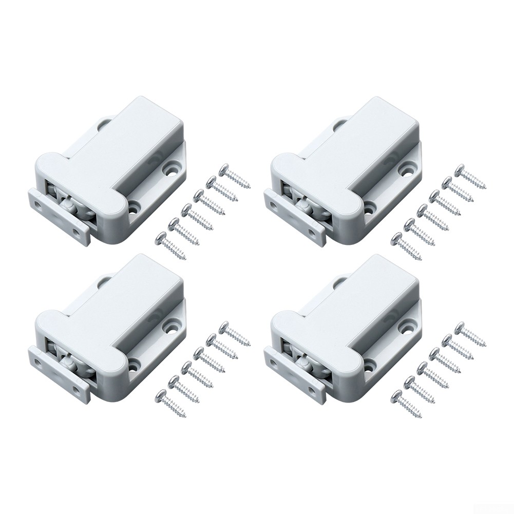 Aceovo 4Pcs Self Rebound Magnetic Cabinet Lock With Screws Push Self ...