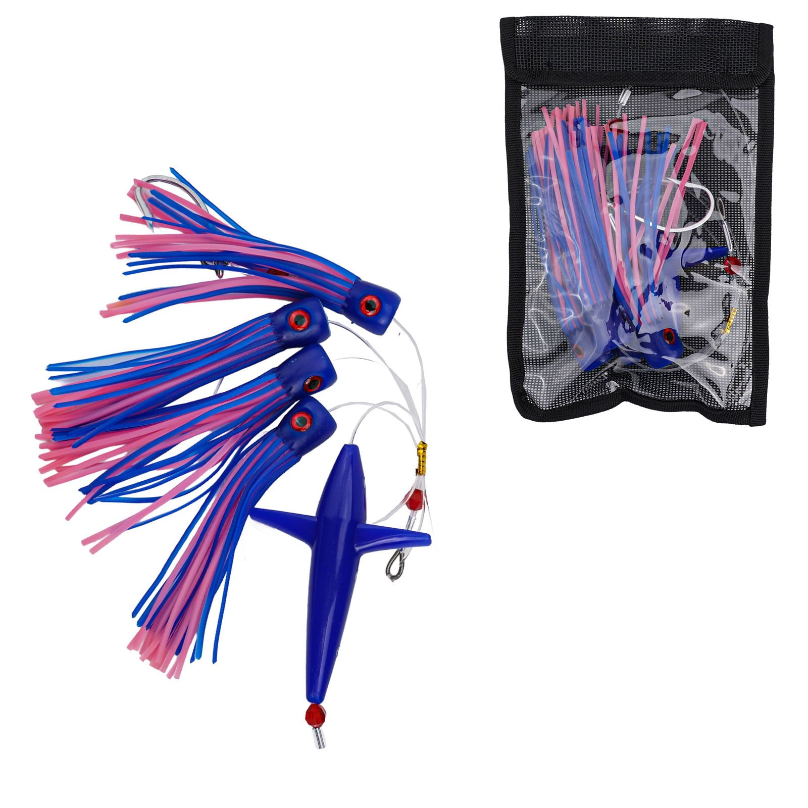 Aceovo Feather Rig Bird Trolling Lure squid Tuna Daisy Chain for Big ...