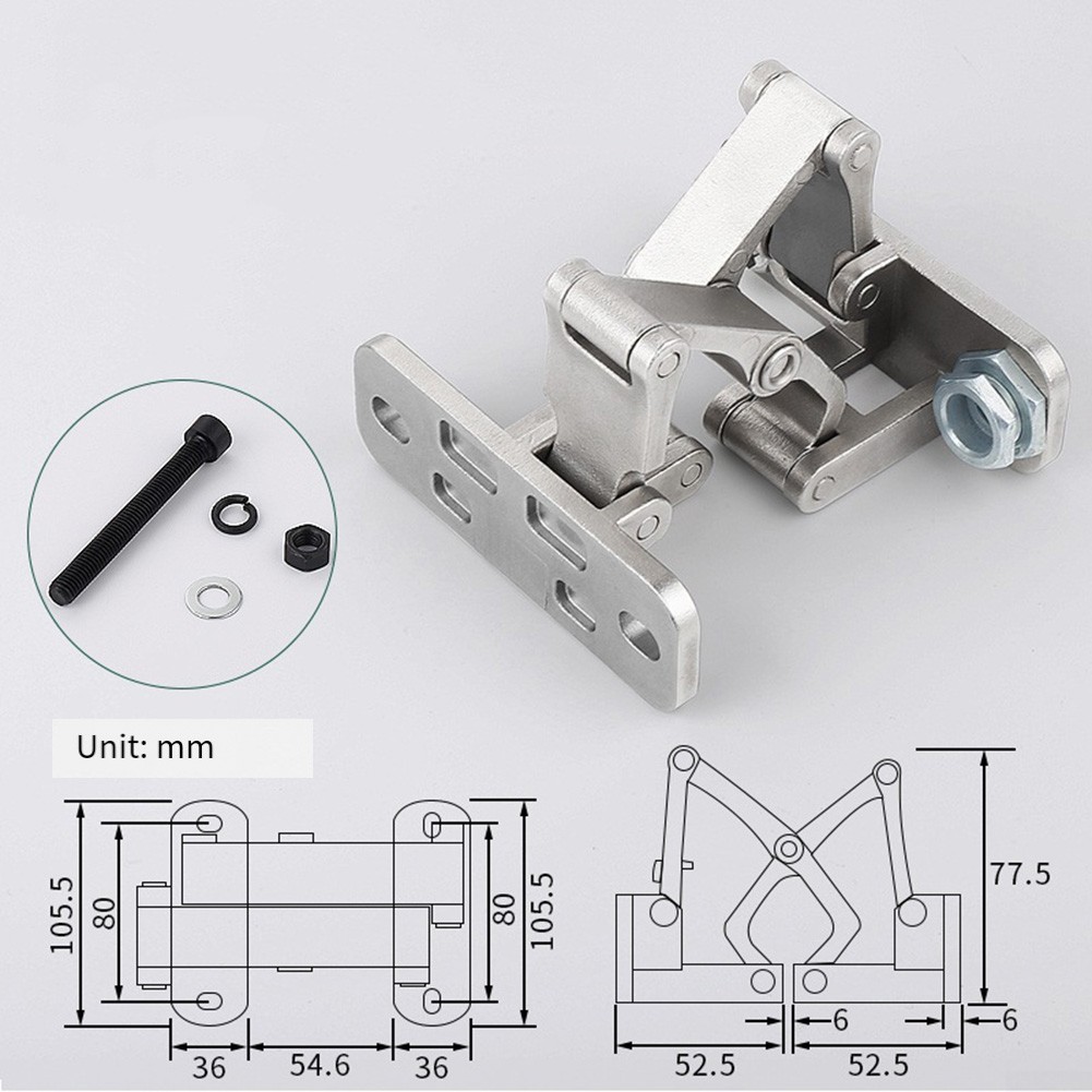 Aceovo Heavy duty Stainless Steel Stone Door Hinge Open Invisible Fire ...