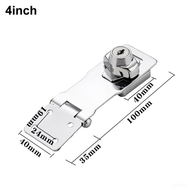 Aceovo Locks Keyed Locking Hasp Locks With Keys And Screws Thick Door ...