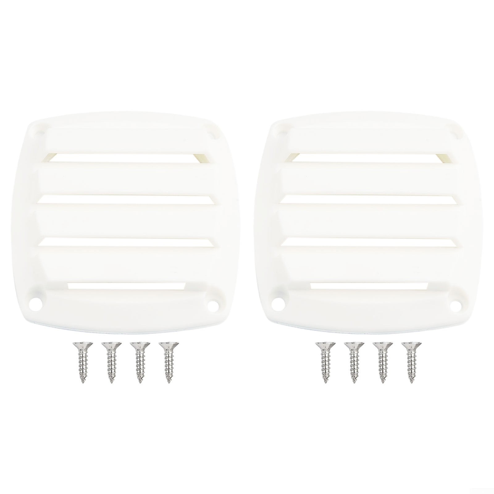 Aceovo Straight Through Airflow Marine Vents 2x 3 Inch Black Louvered ...