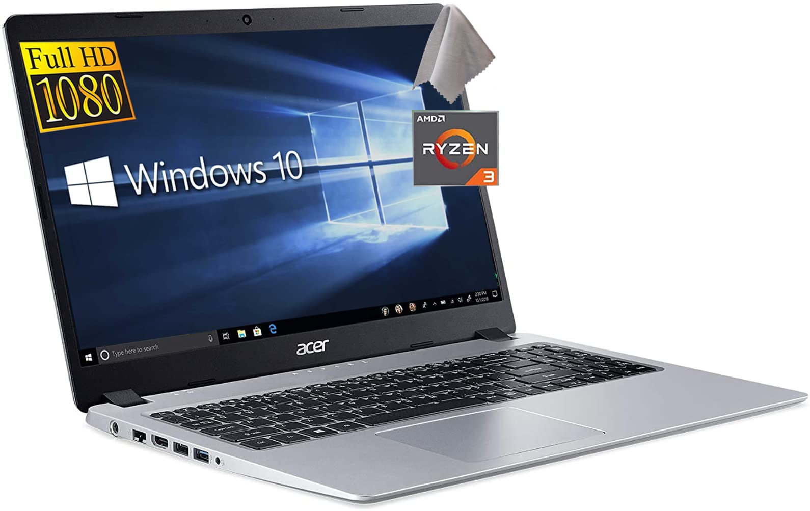 Acer 2022 Aspire 5 Slim Laptop, 15.6 inch FHD IPS Display, AMD Ryzen 3 ...