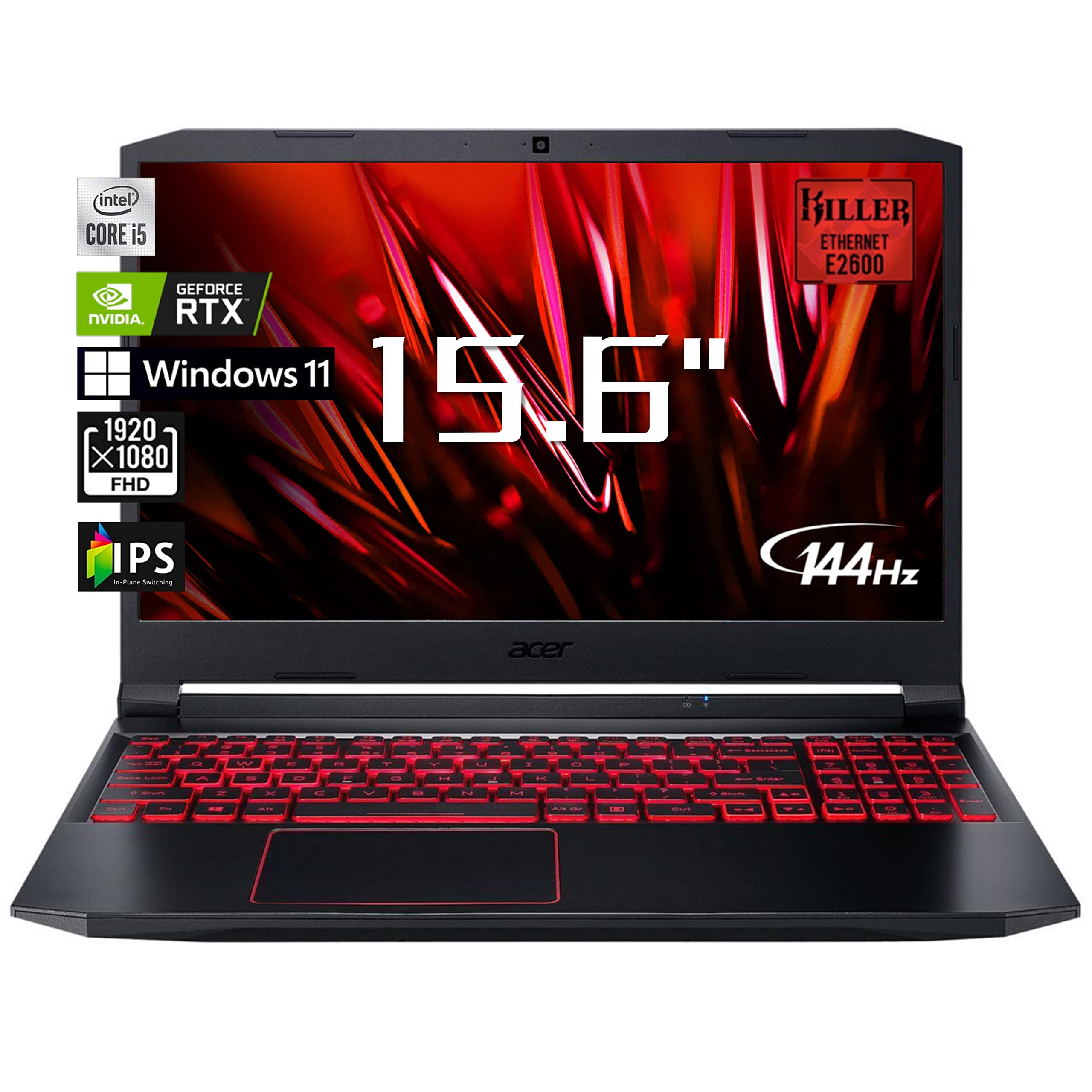 Acer 2022 Nitro 5 Premium Gaming Laptop: 15.6" FHD 144Hz IPS Display ...