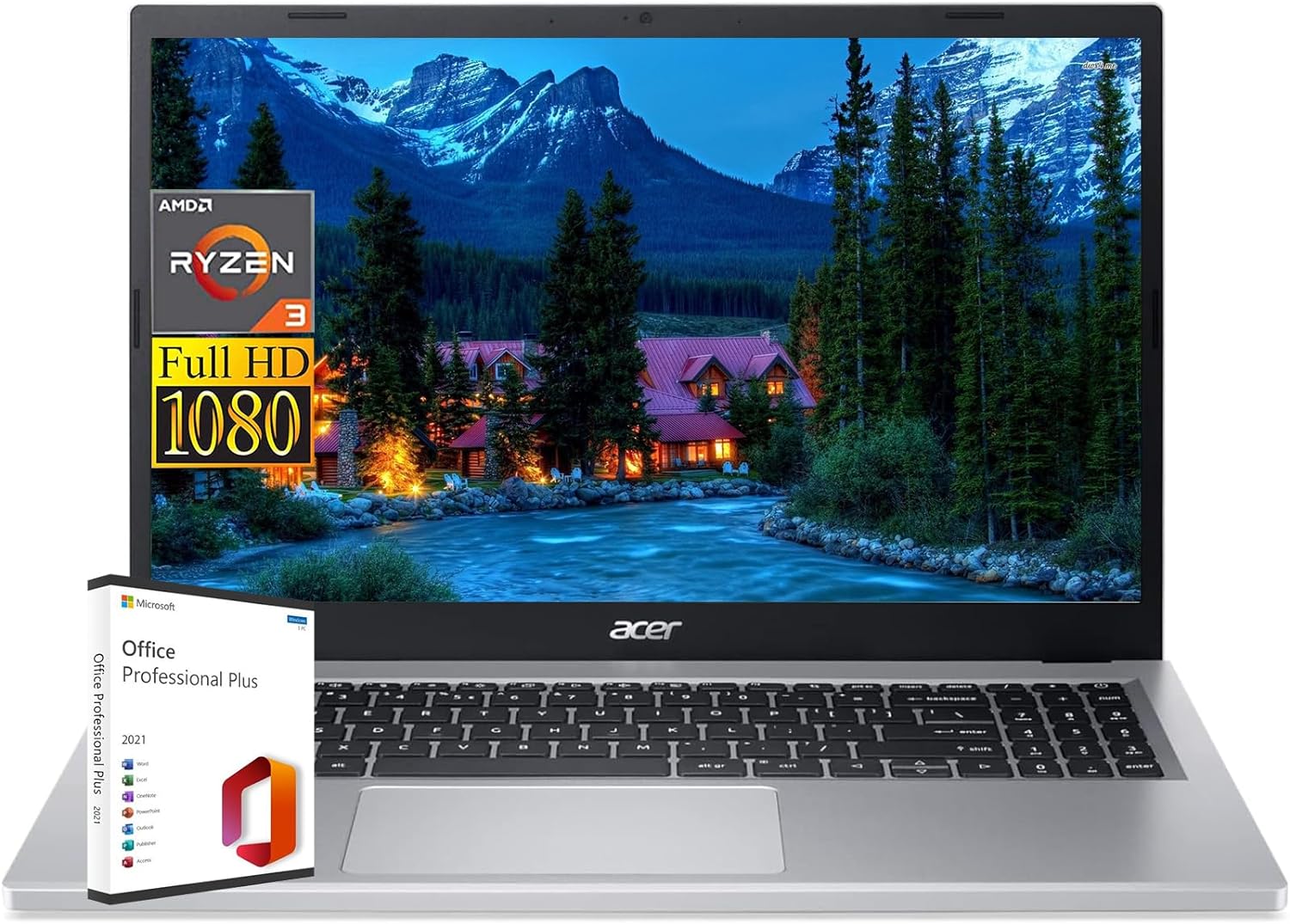 Acer 2024 Newest Aspire 3 Business Laptop, 15.6" FHD Display, AMD Ryzen ...