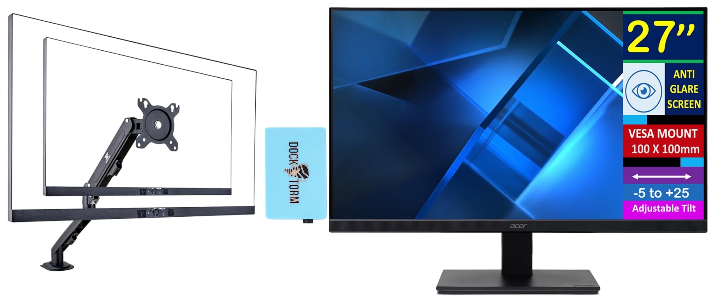 Acer 27" Vero V7 V277 E FHD IPS AMD FreeSync Monitor with 4ms Response ...