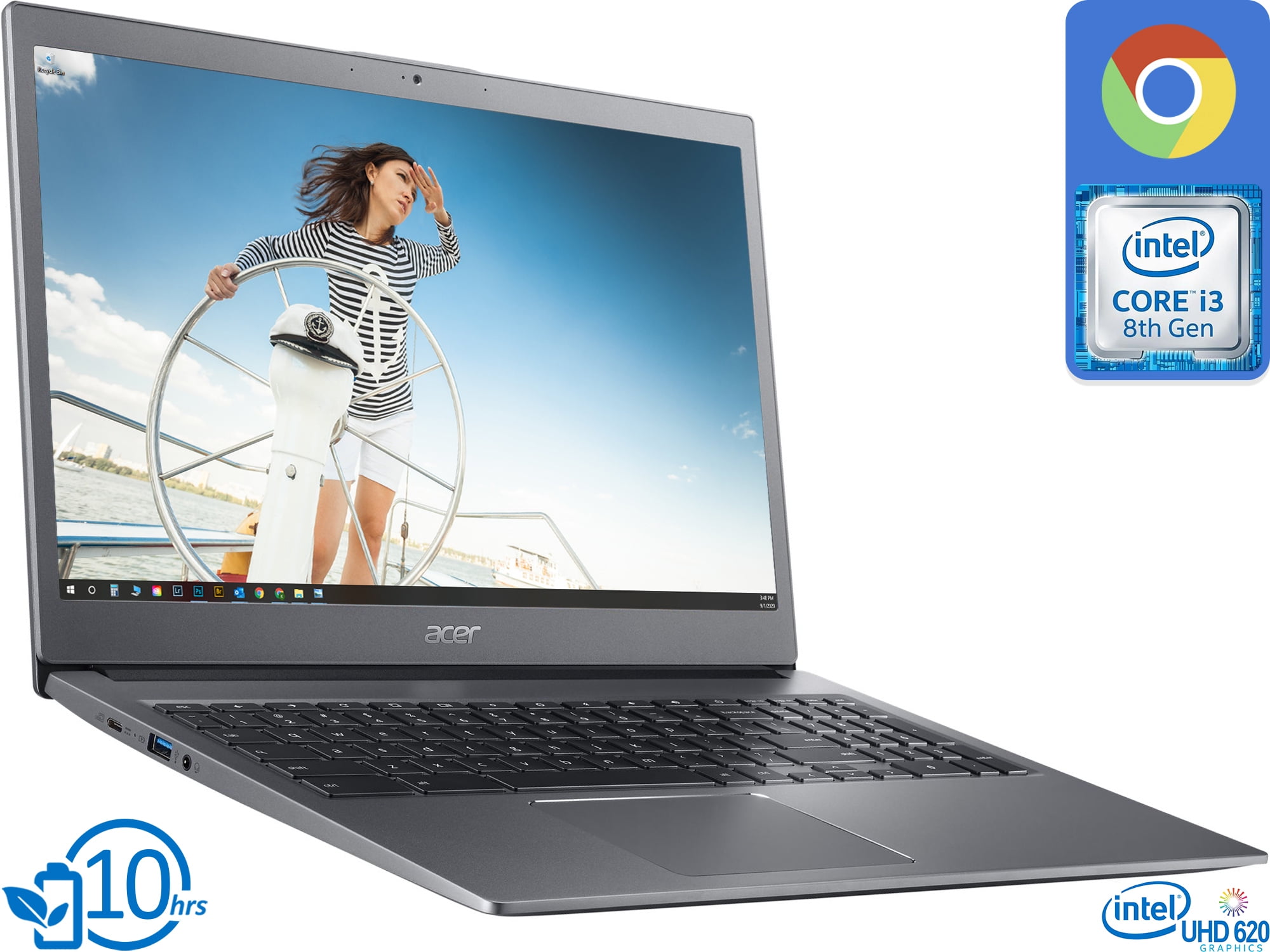 Acer 715 Chromebook, 15.6" FHD Display, Intel Core i3-8130U, 4GB RAM ...