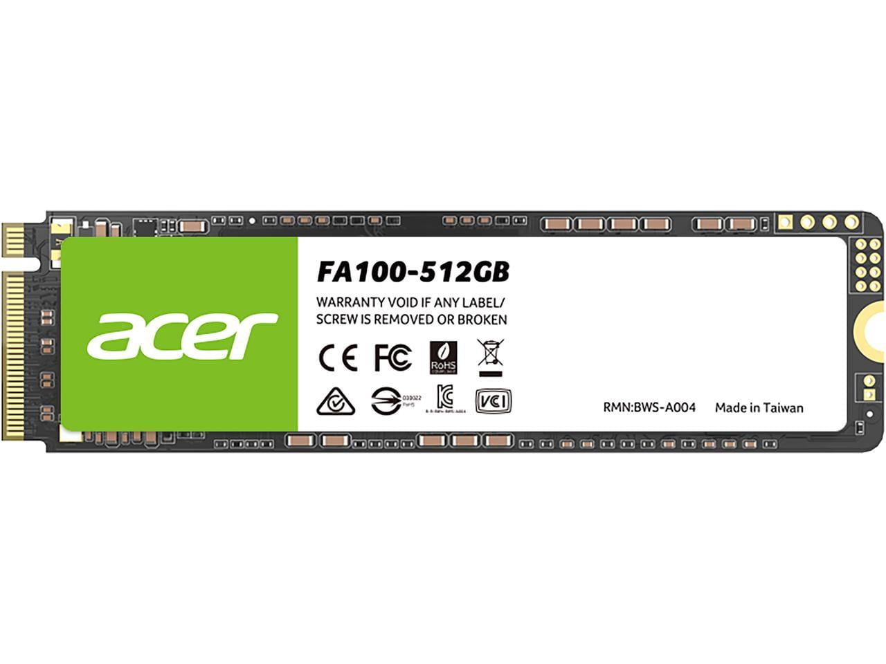 Acer America BL.9BWWA.119 FA100 M.2 512GB PCI-Express 3.0 X4 Internal ...
