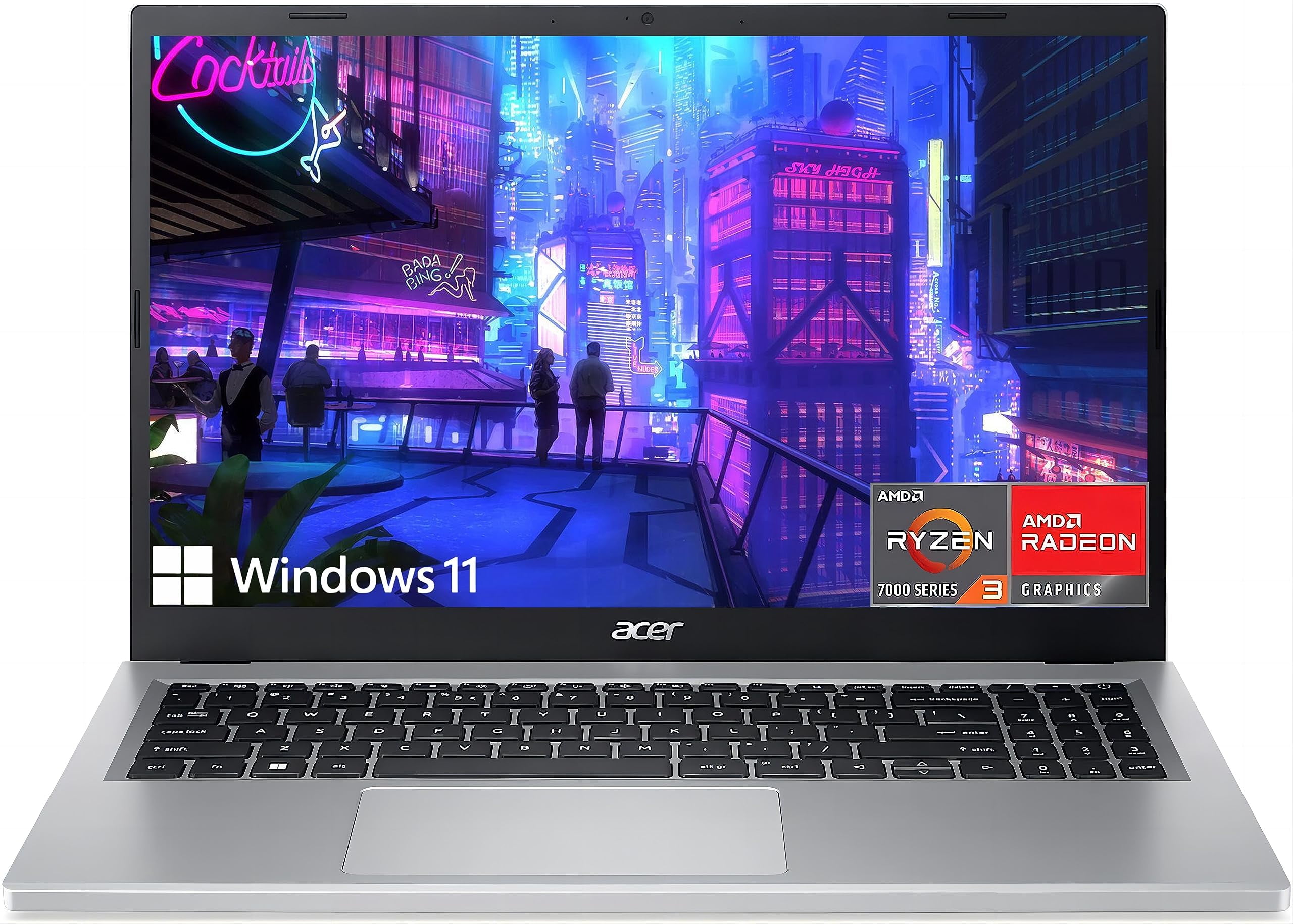 Acer Aspire 3 15.6" FHD Slim Laptop, 12GB LPDDR5 512GB NVMe SSD, AMD ...