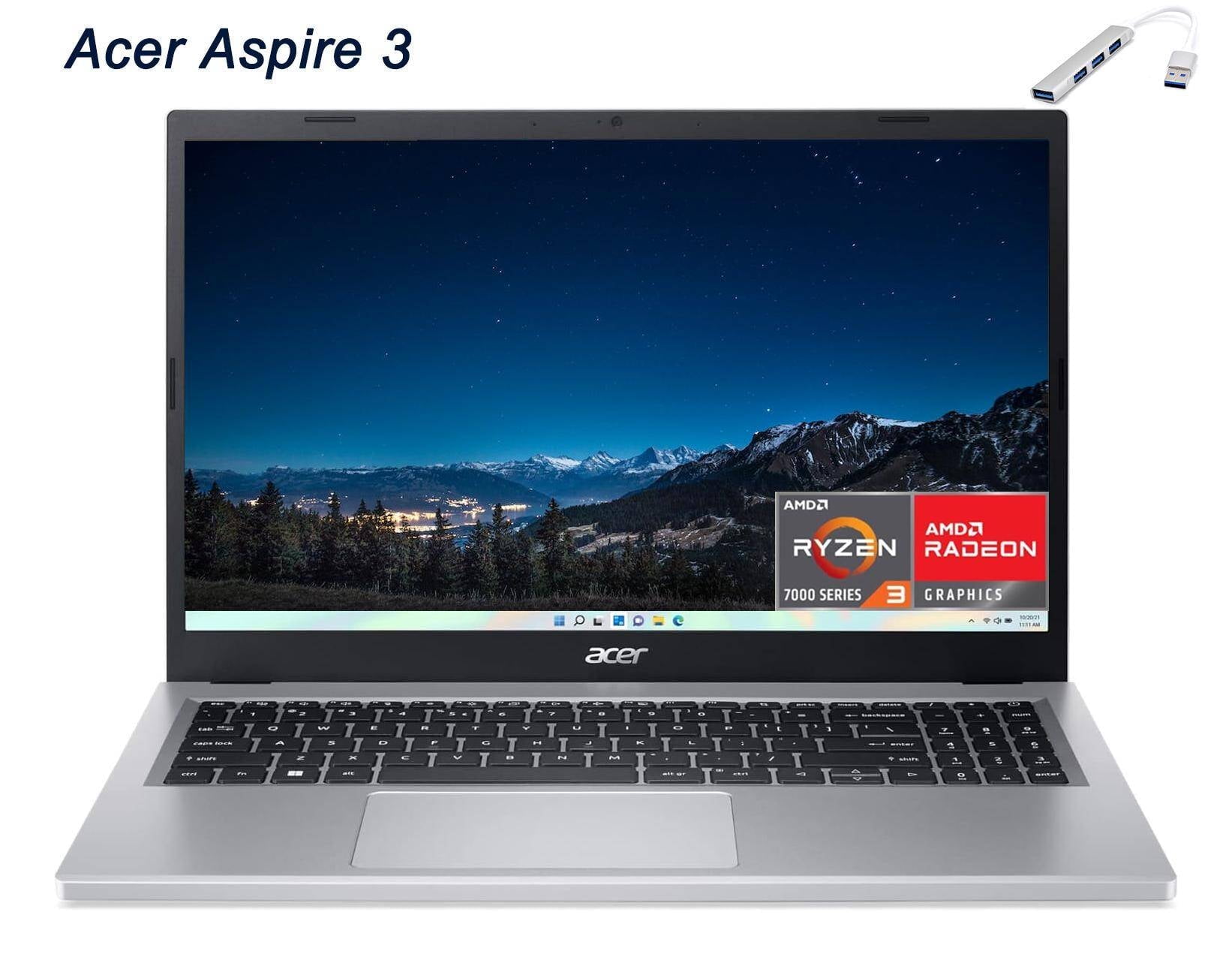 "Acer Aspire 3 Laptop, 15.6"" FHD, AMD Ryzen 3, 8GB, 512GB SSD, Wi-Fi 6 ...