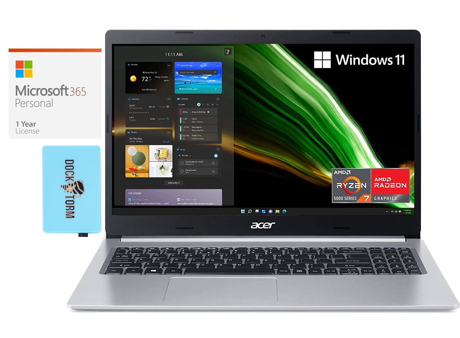 Acer Aspire 5 A515 Home/Business Laptop (AMD Ryzen 7 5700U 8-Core, 15 ...