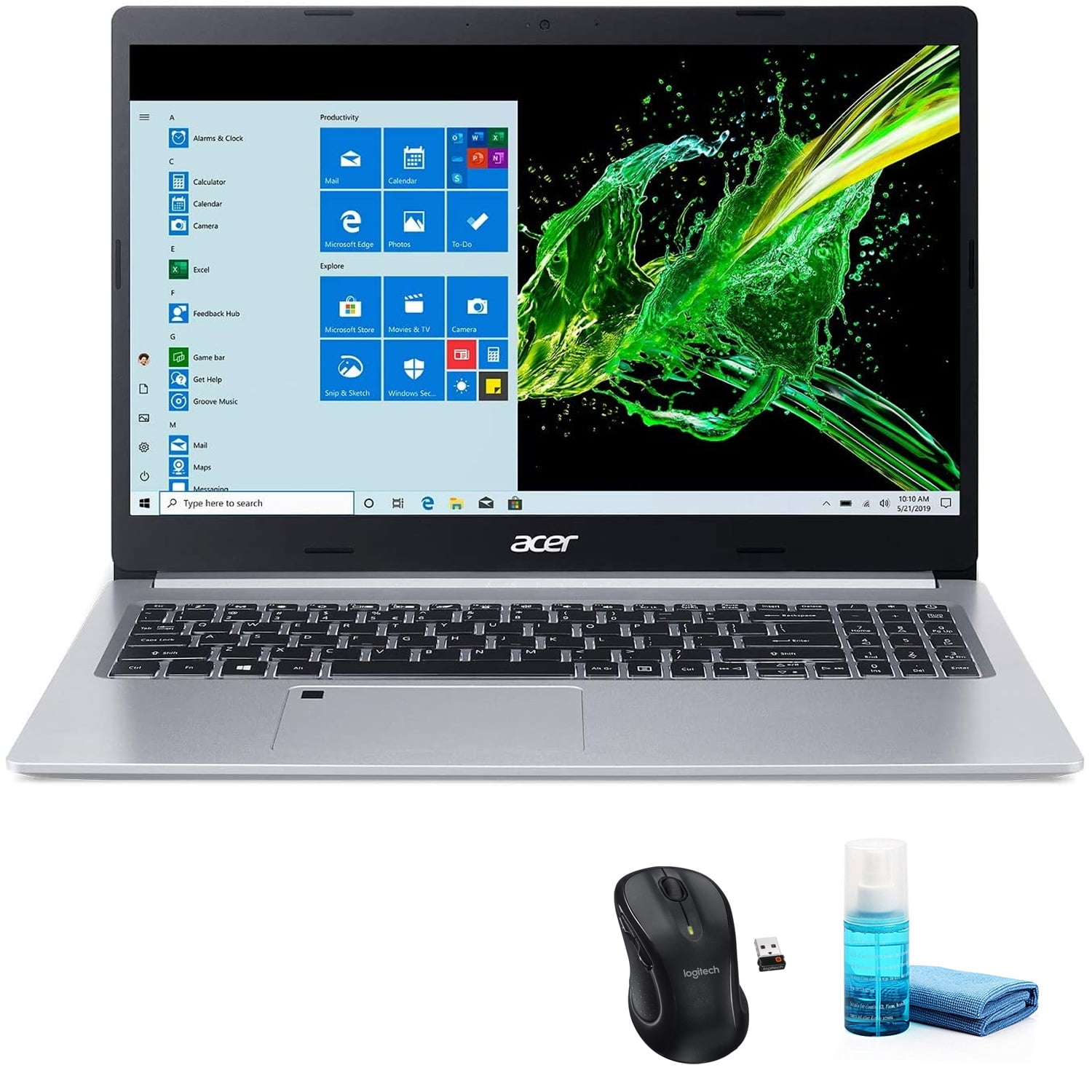Acer Aspire 5 Laptop (A515-55-35SE) 15.6 Inch - Kit with Logitech ...