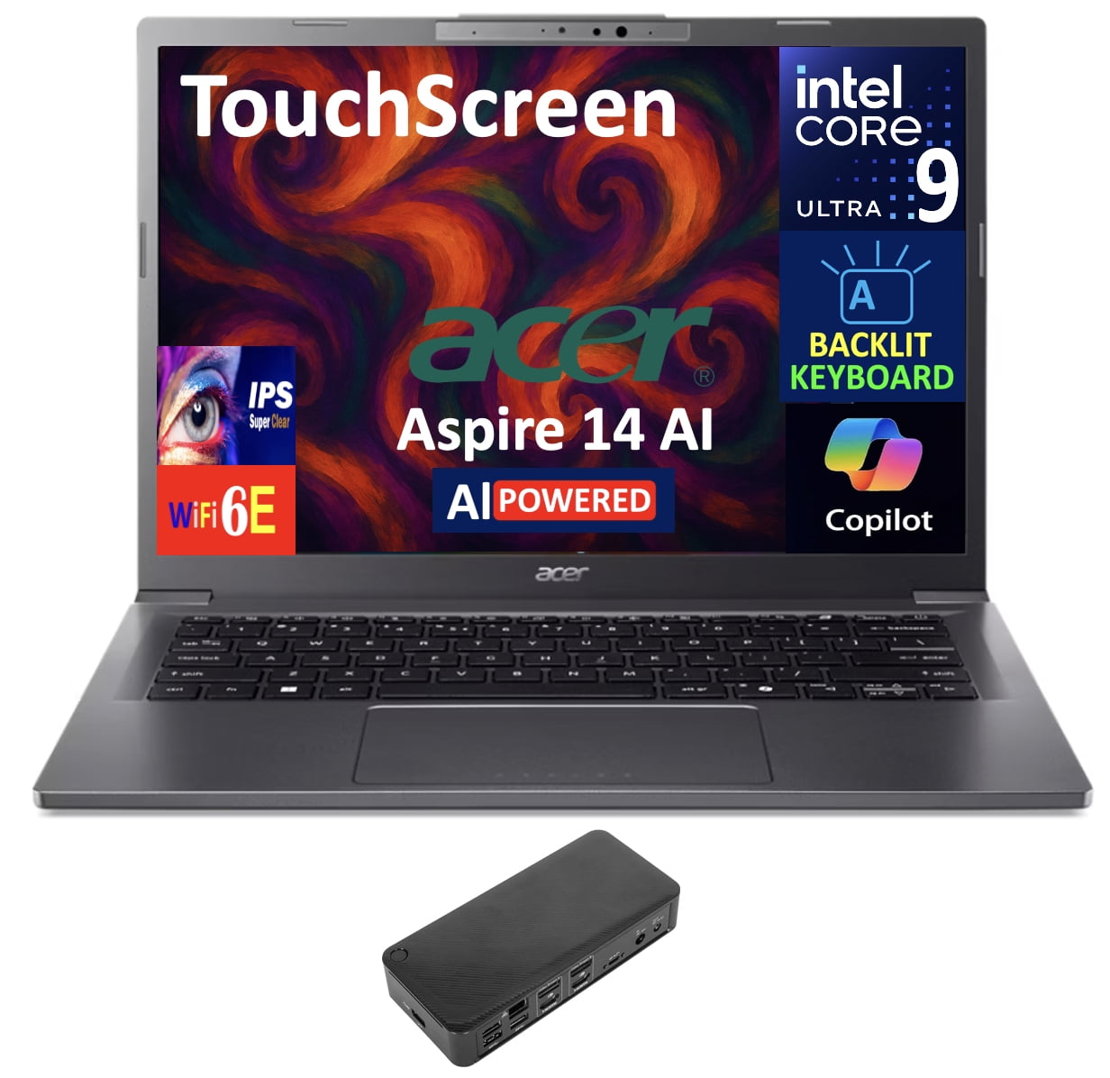 Acer Aspire Creator Laptop 14.0in Touchscreen IPS WUXGA Display (Intel ...