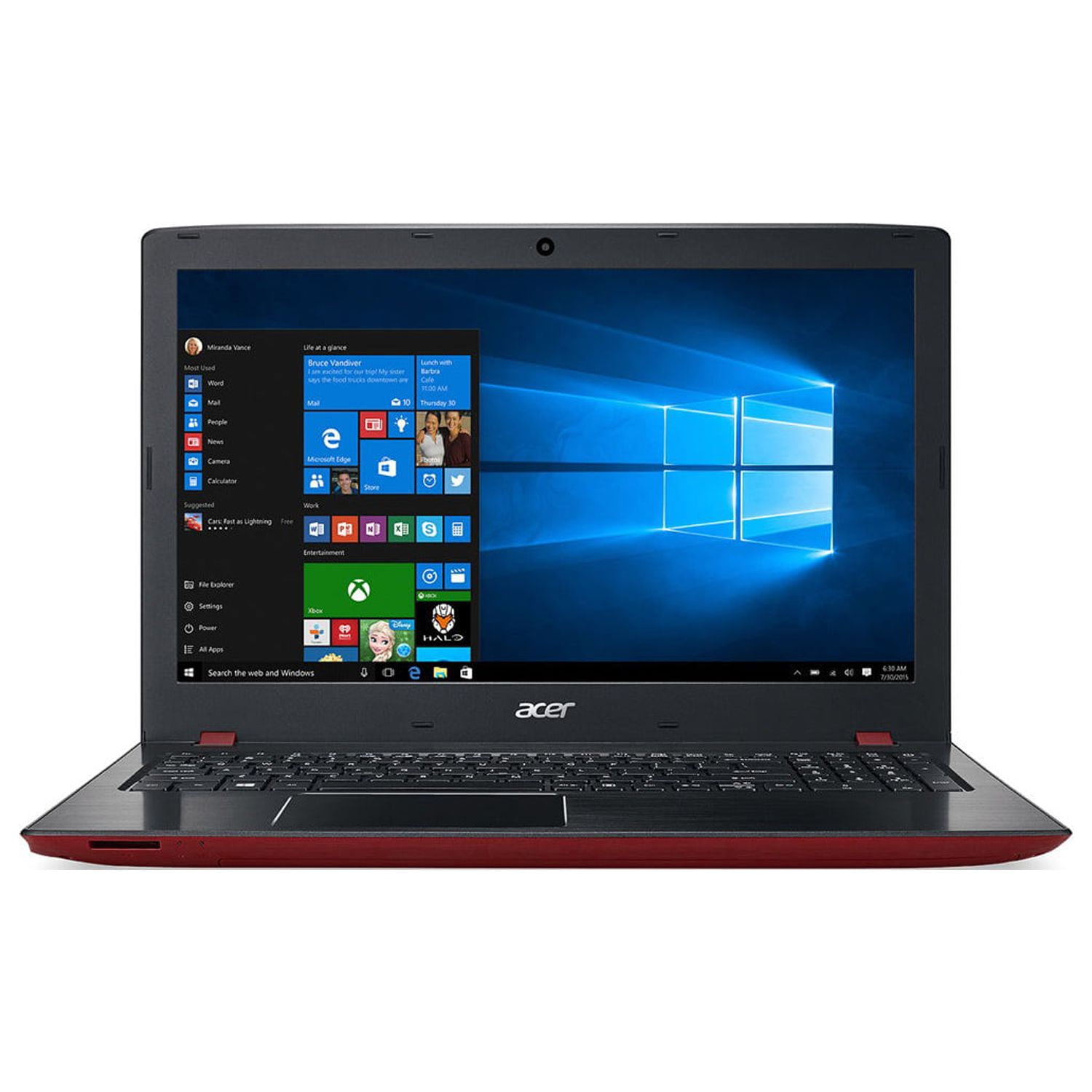 Acer Aspire E5-523 Notebook with AMD A9-9410, 8GB 1TB HDD, Red ...