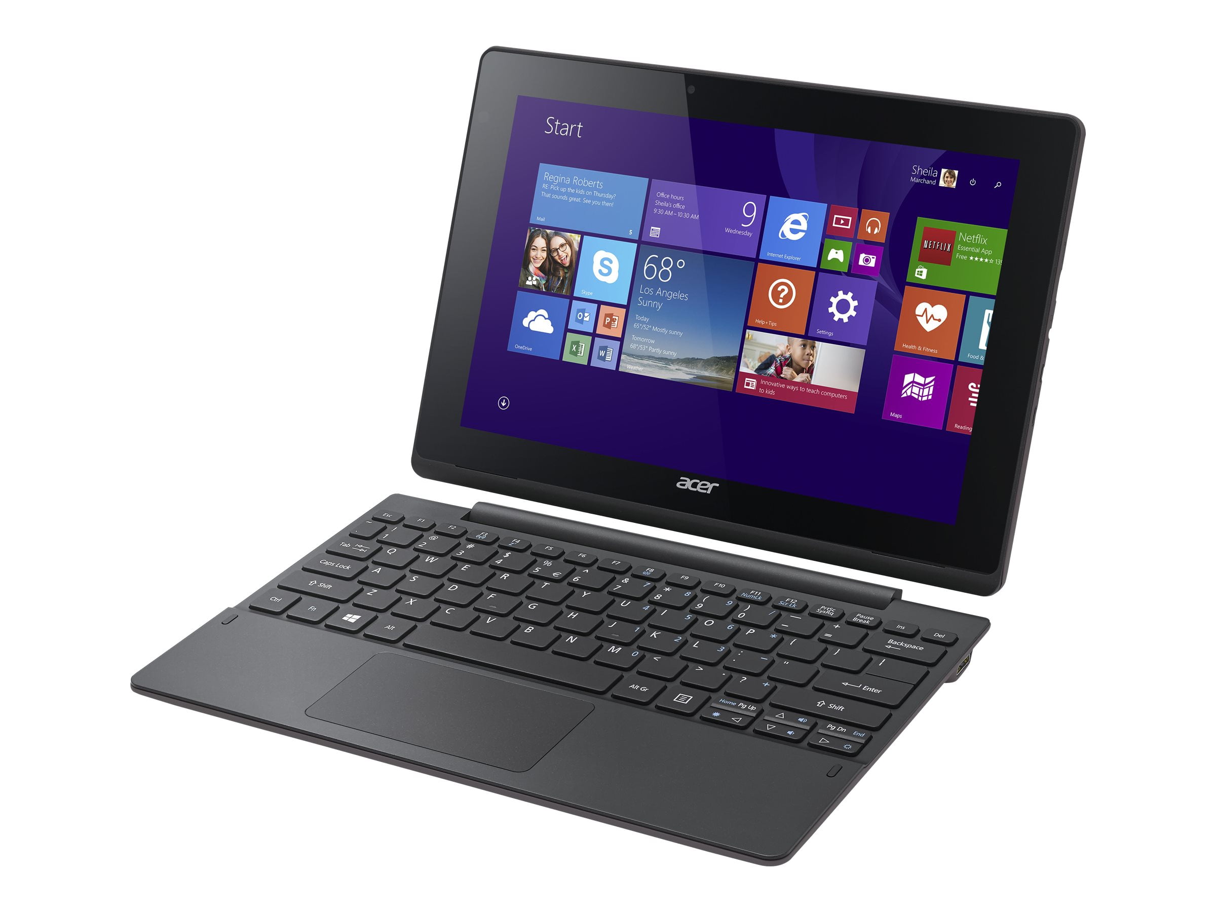 Acer Aspire 10.1" Touchscreen 2-in-1 Laptop, Intel Atom x5 x5-Z8300 ...