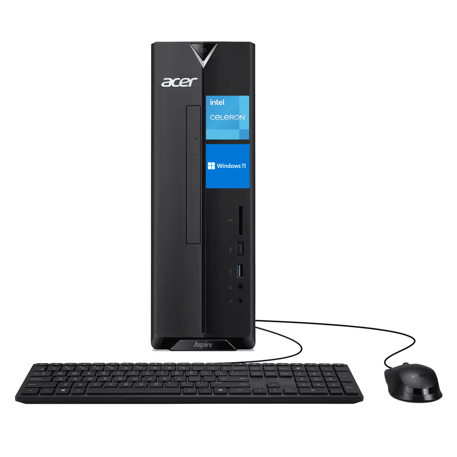 Acer Aspire Prebuilt Tower PC, Intel Celeron N4505, 16GB RAM, 2TB SSD ...