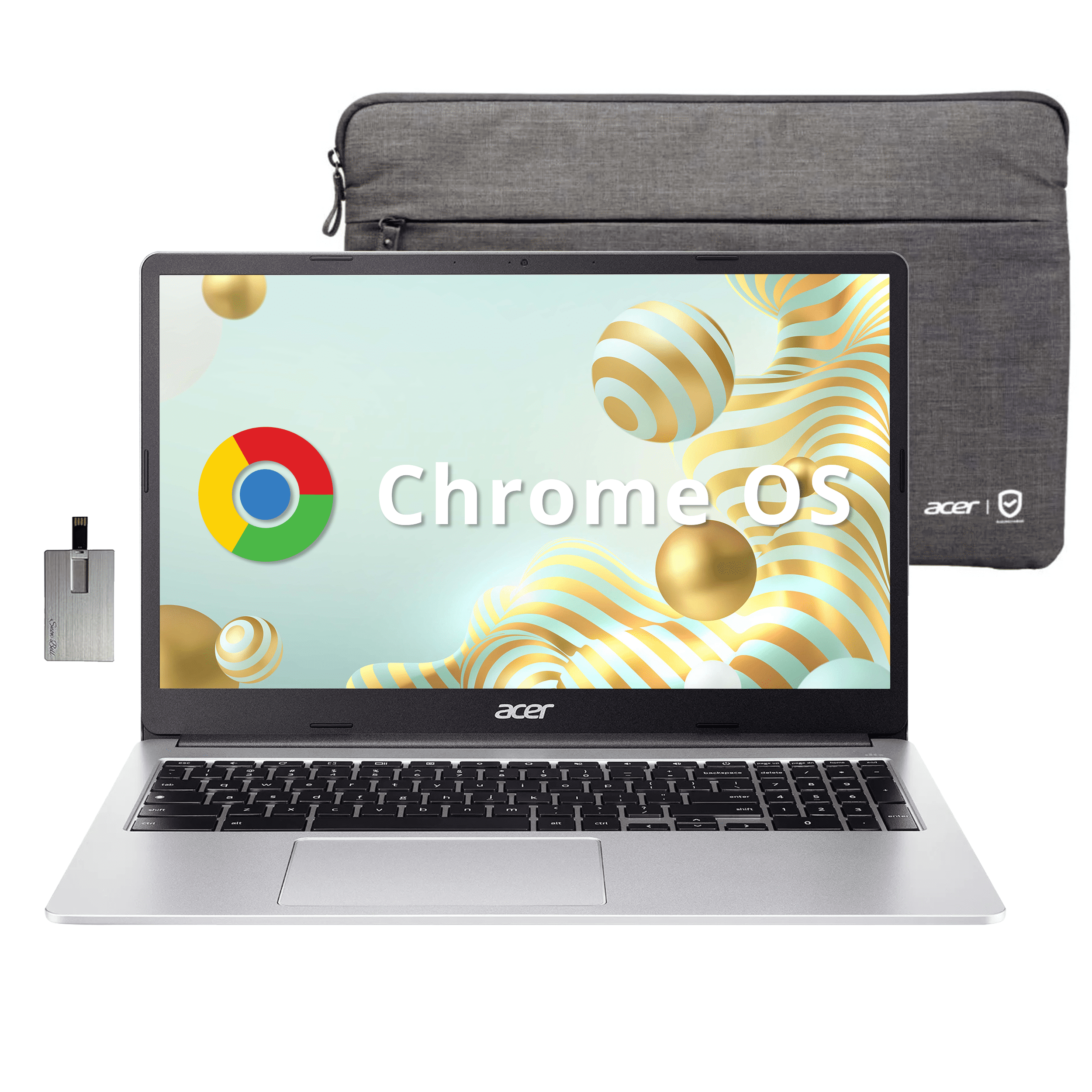 Acer Chromebook 315, 15.6 inch FHD Display, Intel Celeron N4500, 4GB ...