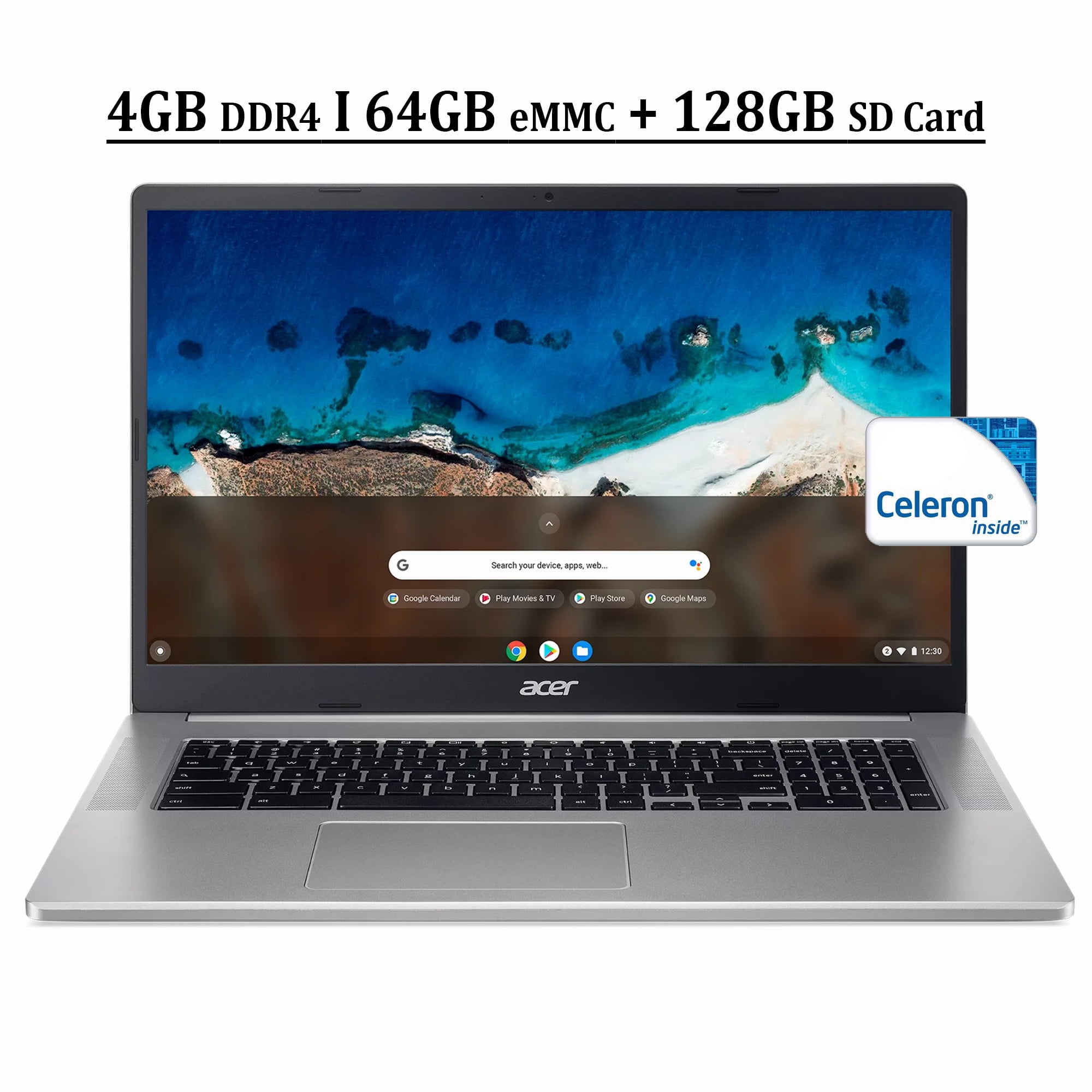 Acer Chromebook 317 17 Business Laptop 17.3" FHD IPS ComfyView Display ...