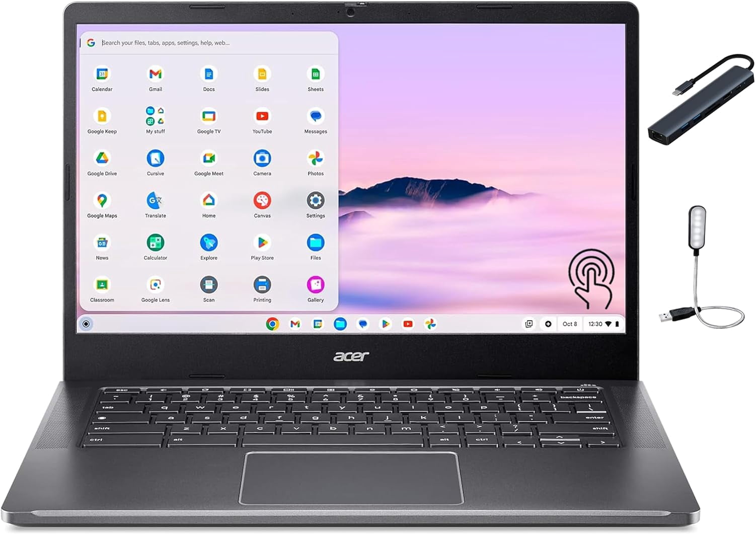 Acer Chromebook Plus 14 inch LED-Backlit Touchscreen Laptop, Intel Core ...