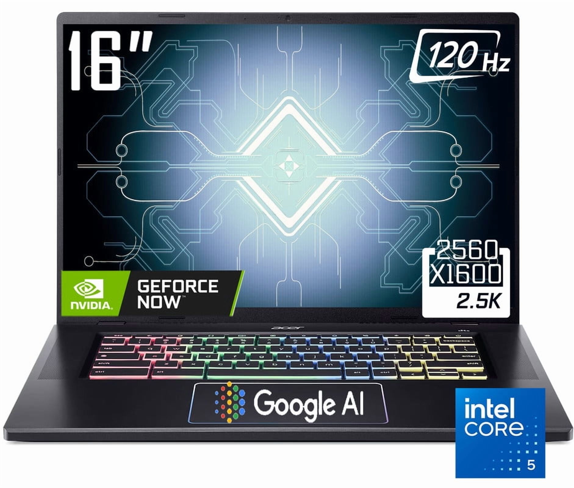 Acer Chromebook Plus 516 GE Cloud Gaming Laptop, 16" 2560 x 1600 QHD ...