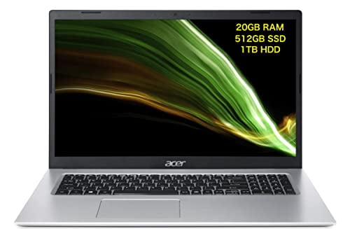 Acer Newest Aspire 3 17.3" FHD Laptop, Intel Quad-Core i5-1135G7, 20GB ...