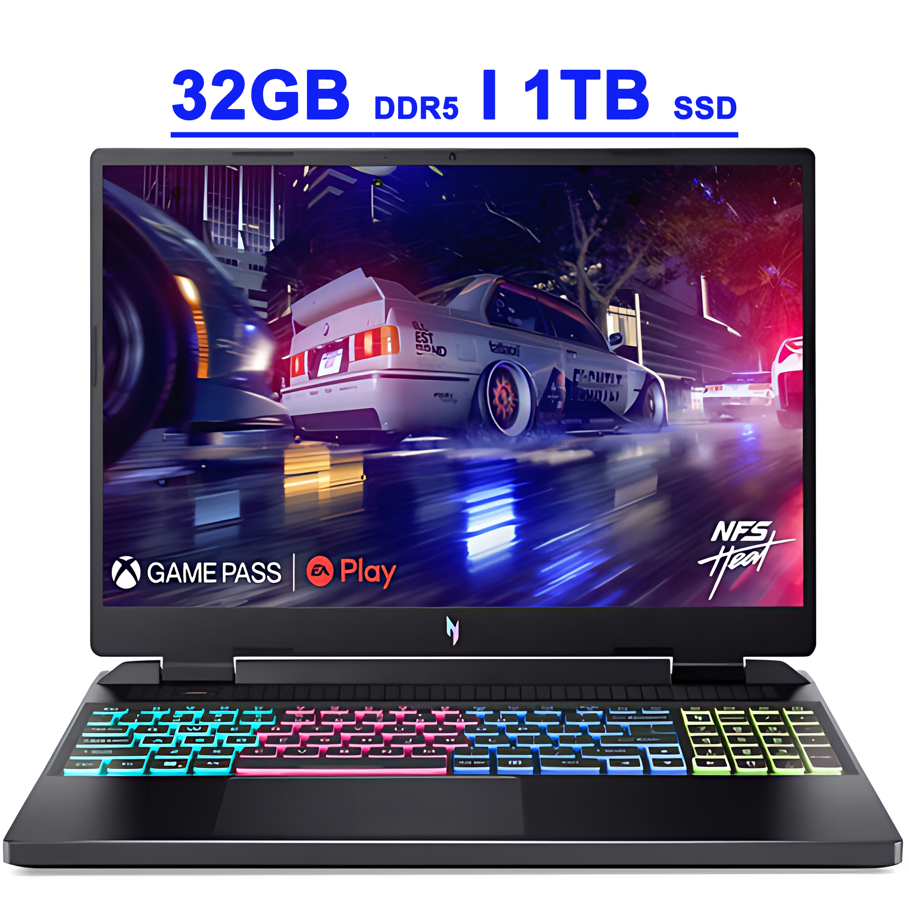 Acer Nitro 16 Premium Gaming Laptop 16" WQXGA IPS 165Hz AMD Zen 4 Octa ...